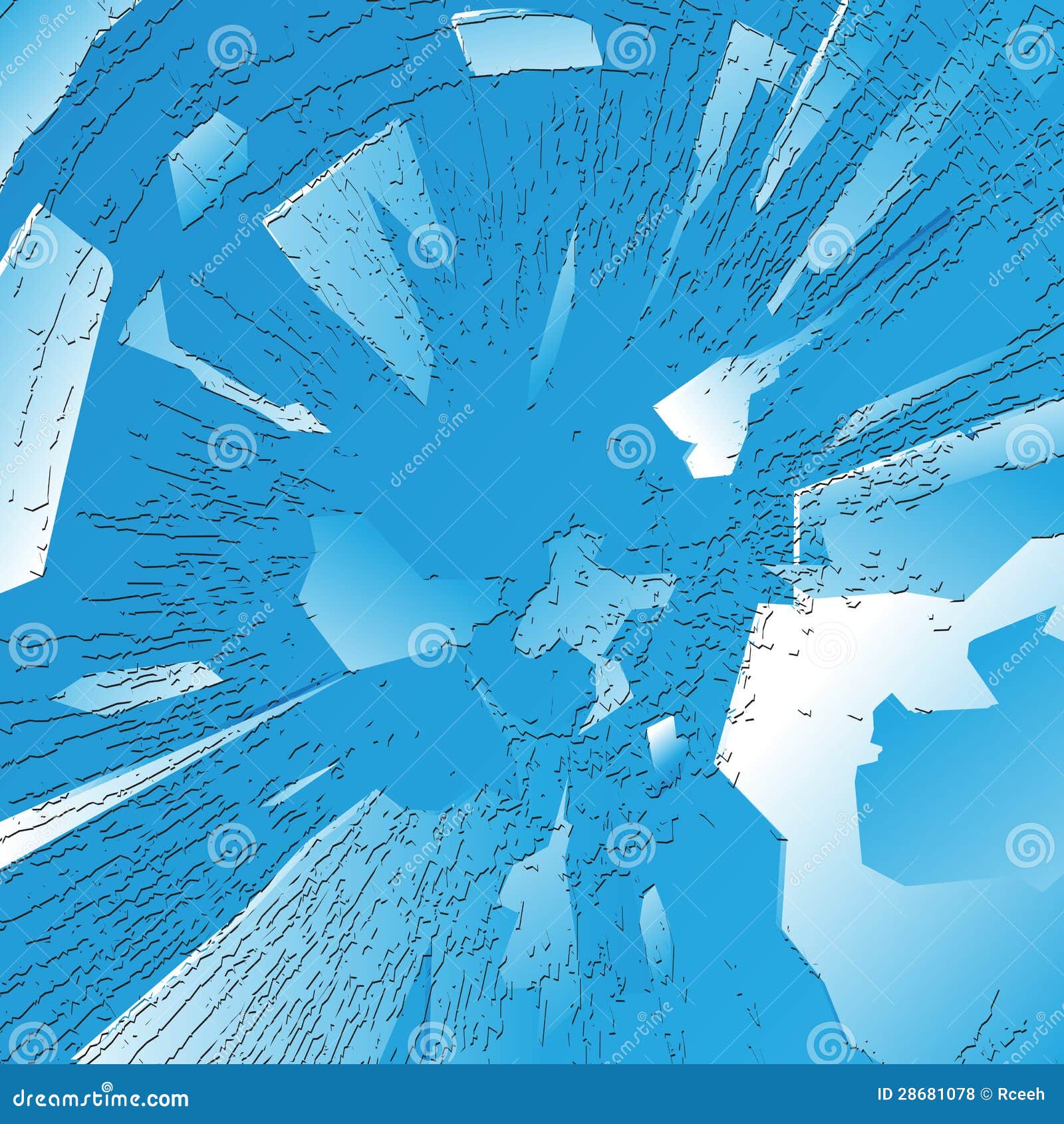 Shattered glass, window stock vector. Illustration of open - 28681078