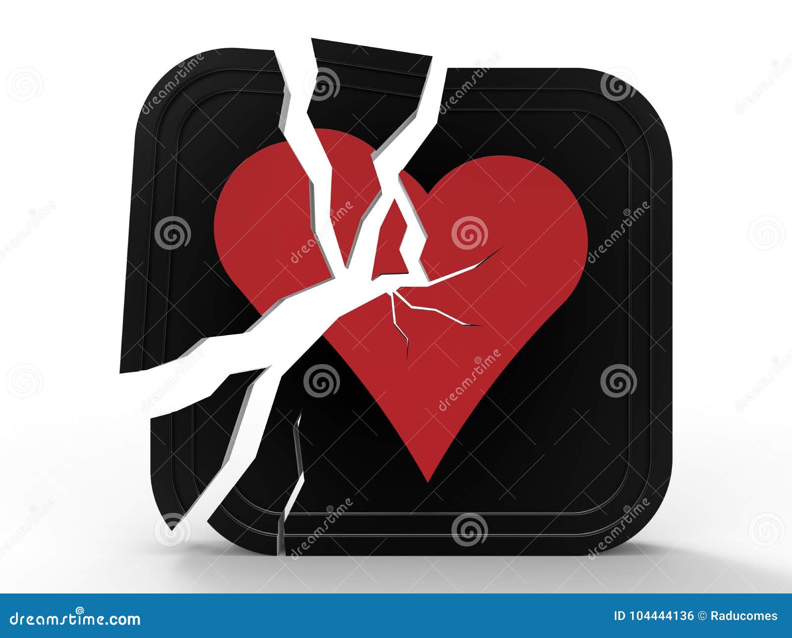 Shattered Heart With Tears, Made With Generative AI Royalty-Free Stock ...