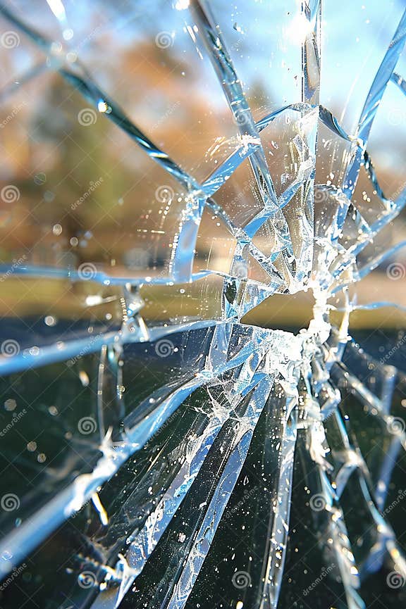 Shattered Mirror Fragmentation, a Broken Cracked Reflection Causing ...