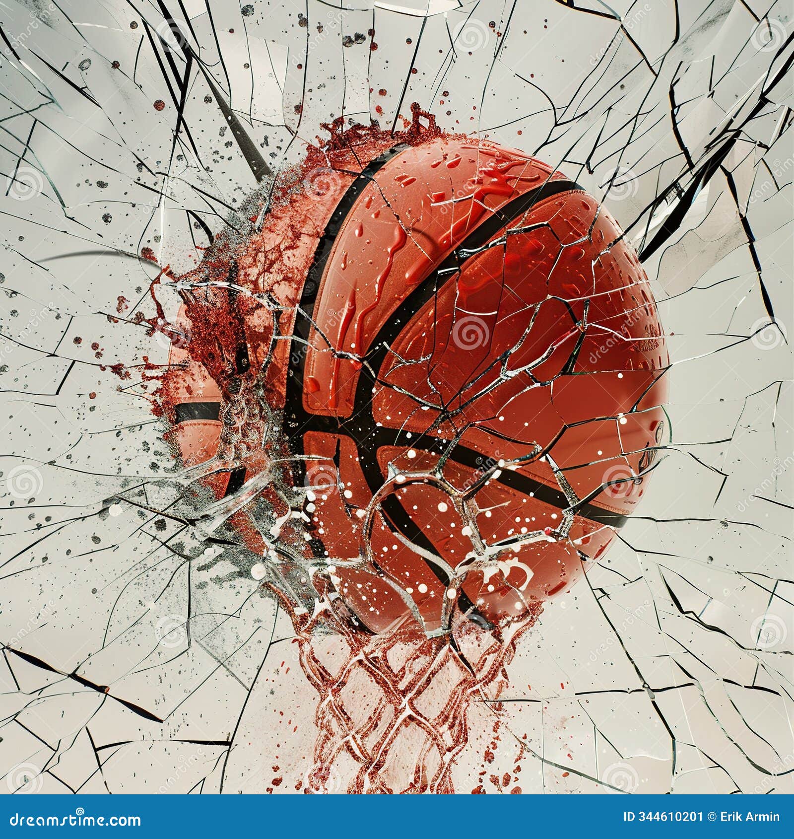 Shattered Perceptions A Bouncing Basketball Royalty-Free Stock Photo ...