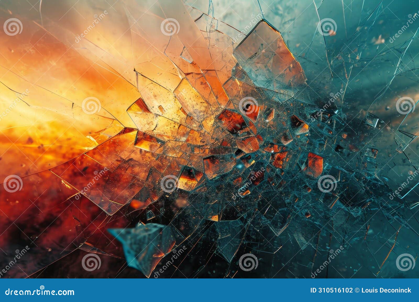 Shattered Reality: Abstract Chaos Stock Photo - Image of ruins, mayhem ...