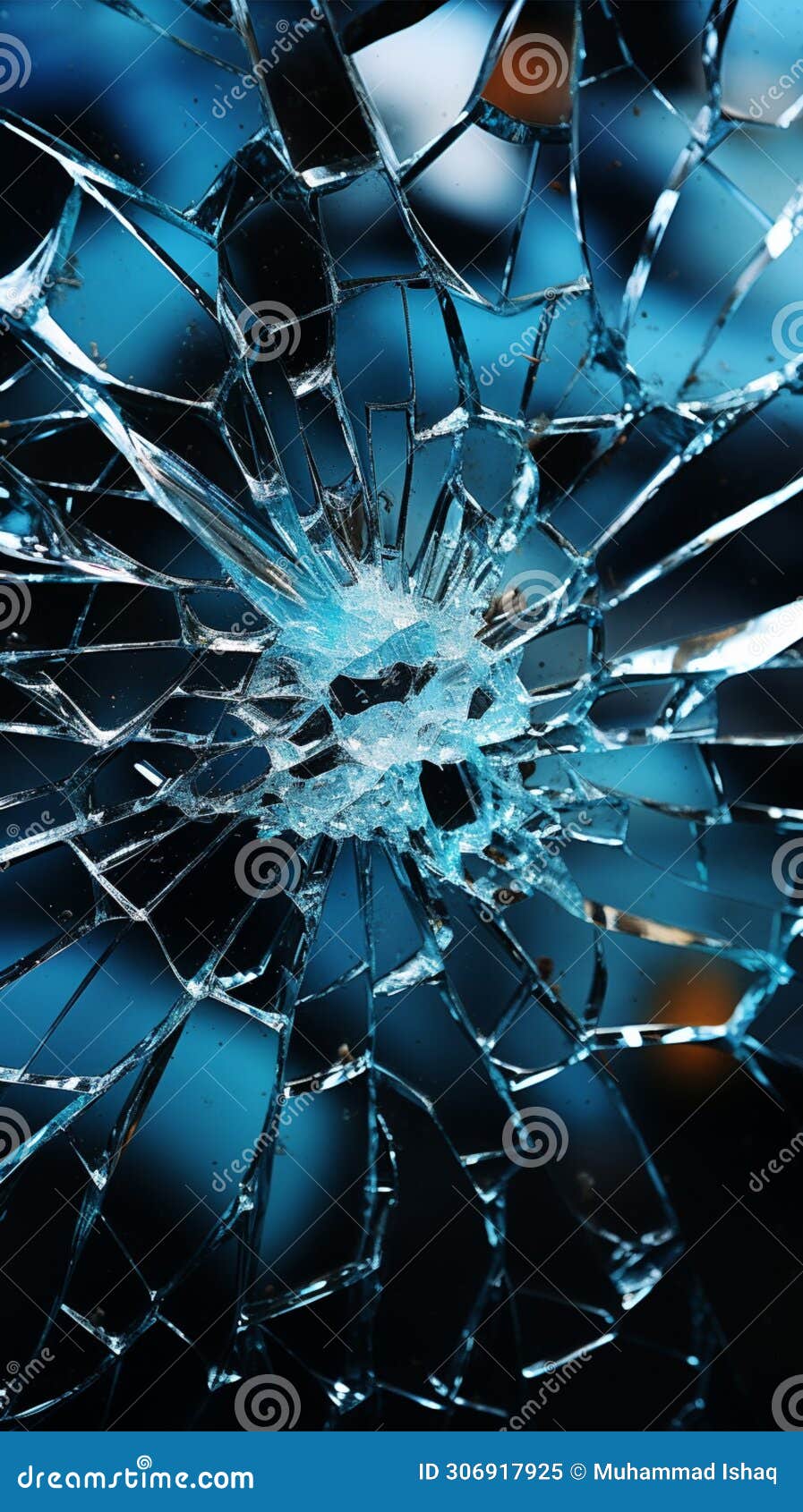 Shattered Reflections Broken Glass Creates Intriguing Contrasts on ...