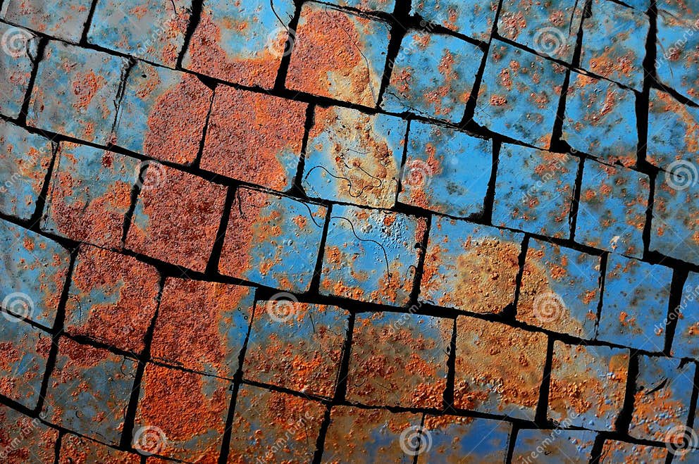 Shattered Rusty Metal Texture Stock Image - Image of abstract, backdrop ...