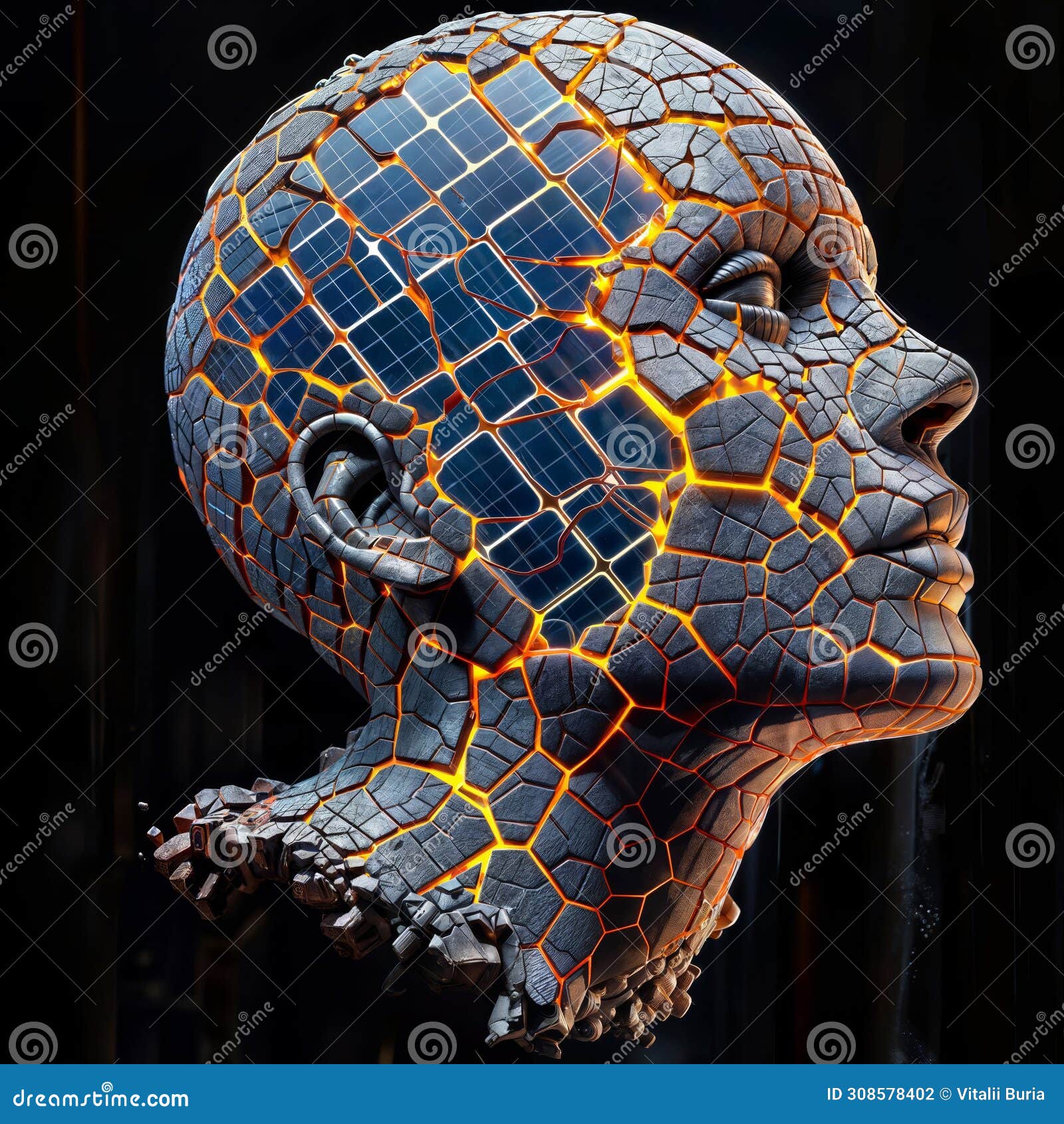 Shattered yet Sustainable: Abstract Solar Panel Design, Generative Ai ...