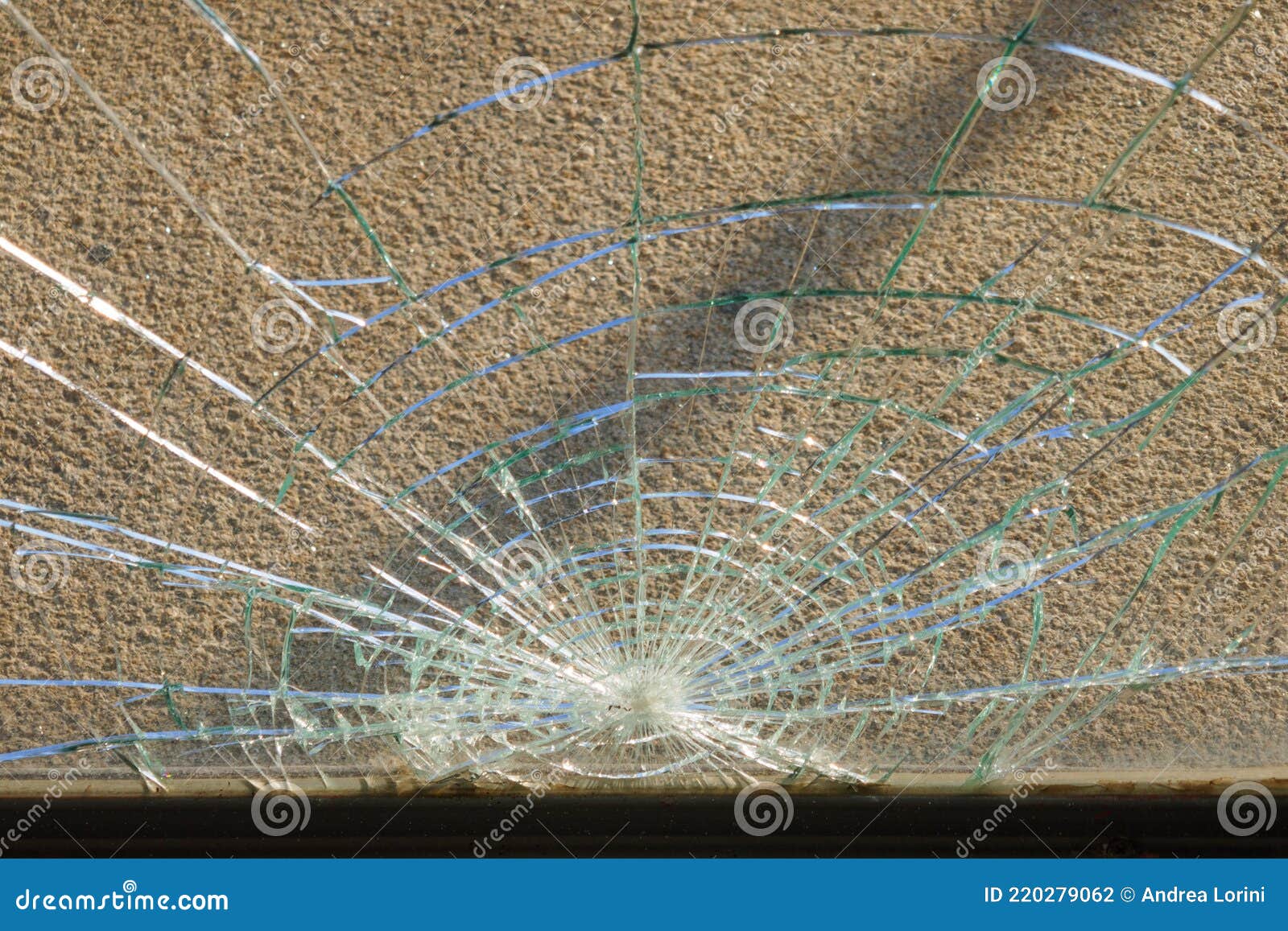 An Old Damaged Window Behind Metal Grating Stock Image | CartoonDealer ...