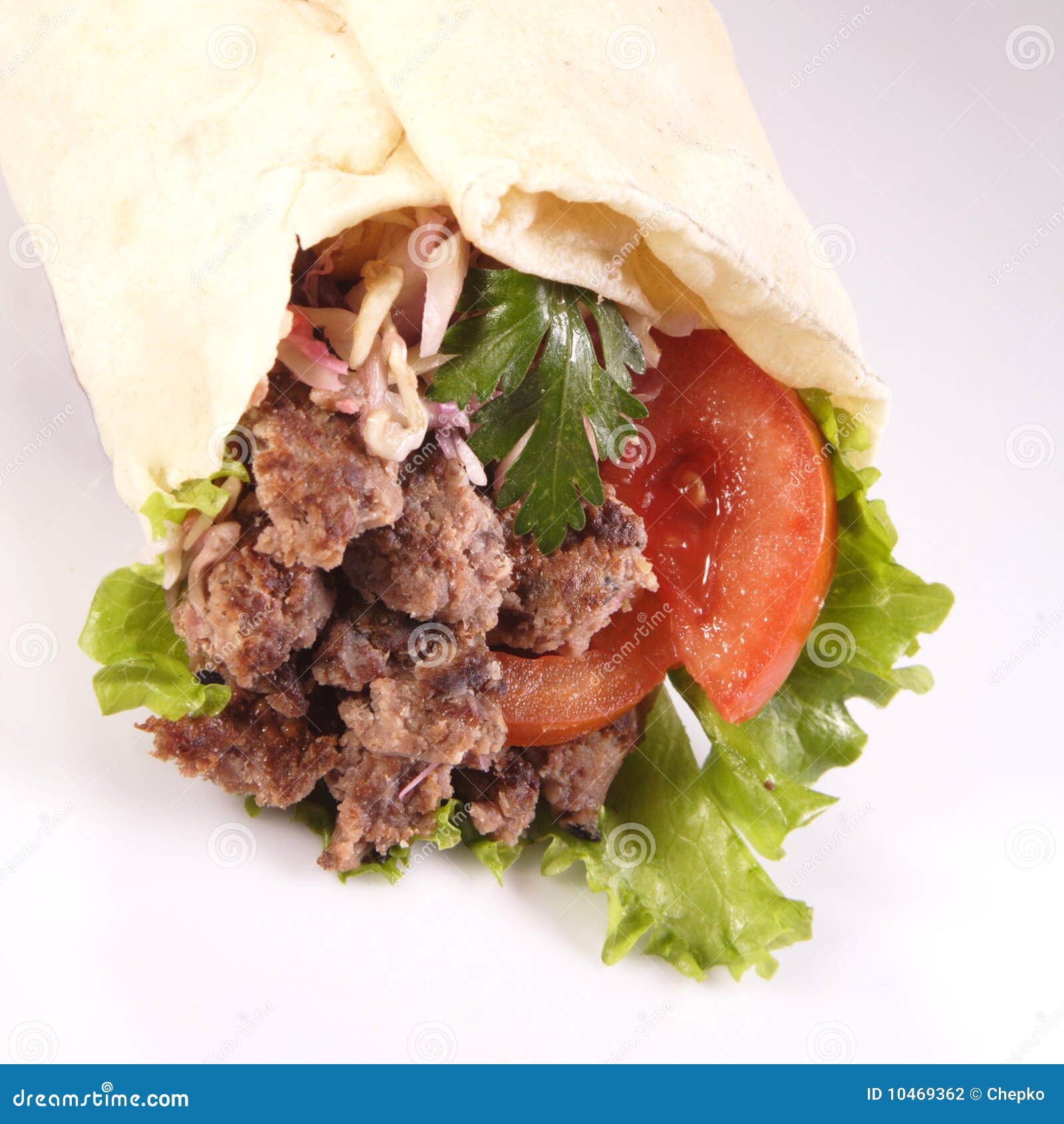 Shaurma stock photo. Image of tomato, food, lettuce, dinner - 10469362