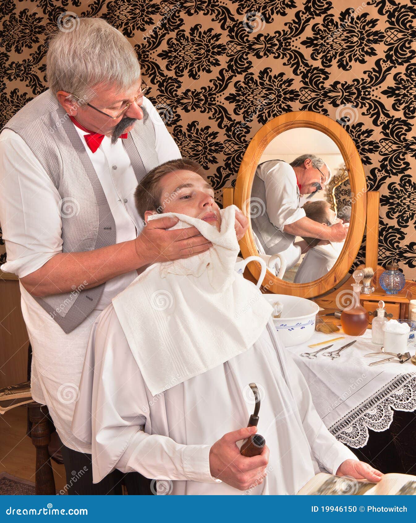 After the shave stock photo. Image of coiffure, shop - 19946150