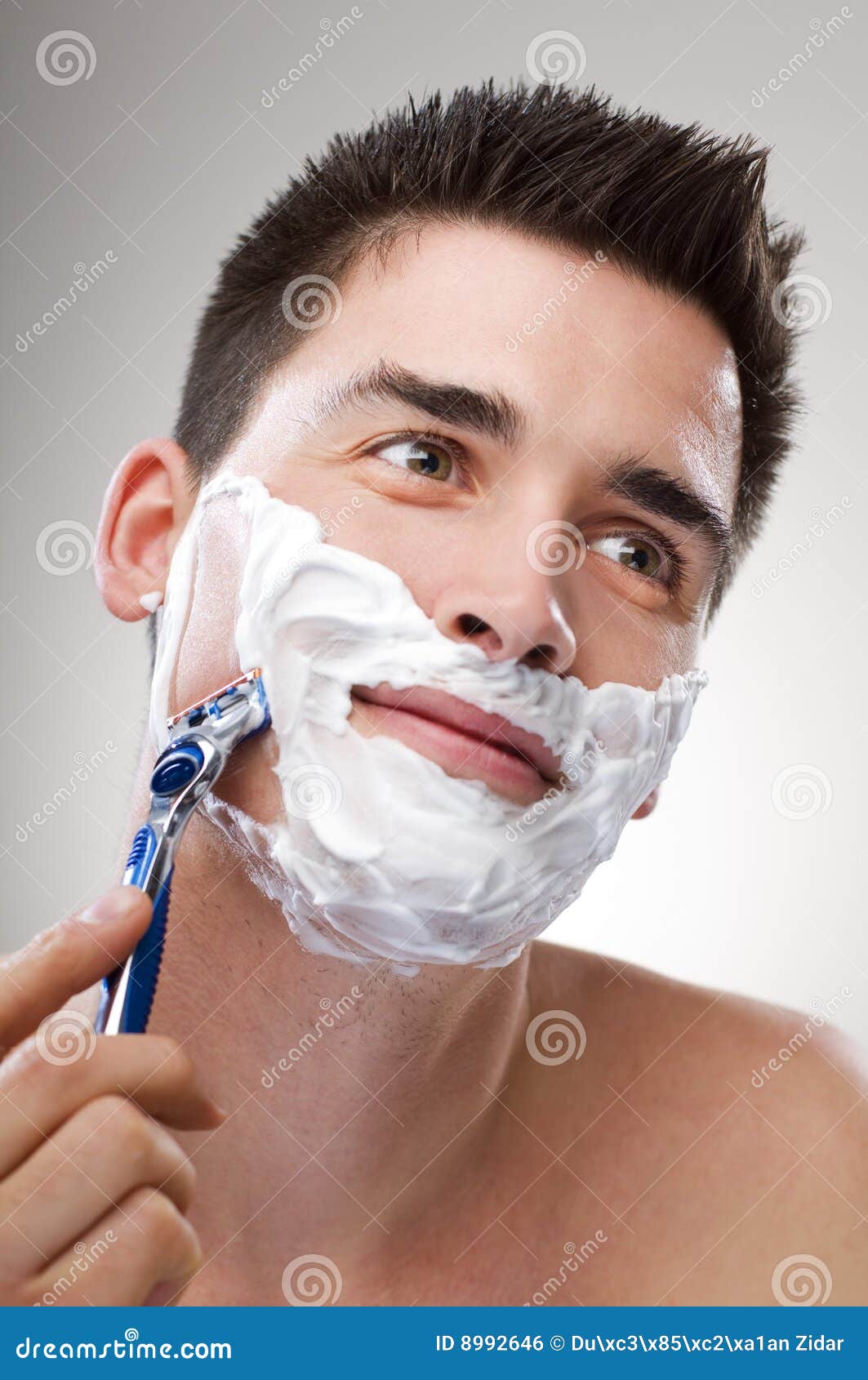 Shave stock photo. Image of grooming, indoors, razor, male - 8992646