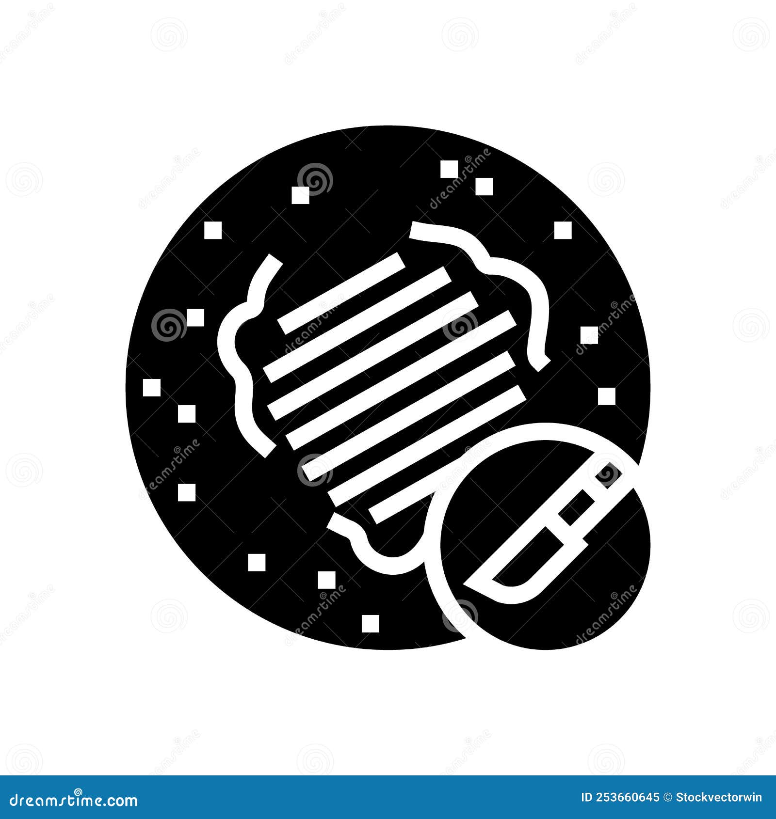 Mole Removal Line Icon In Vector, Illustration Of A Man With A Nevus On ...