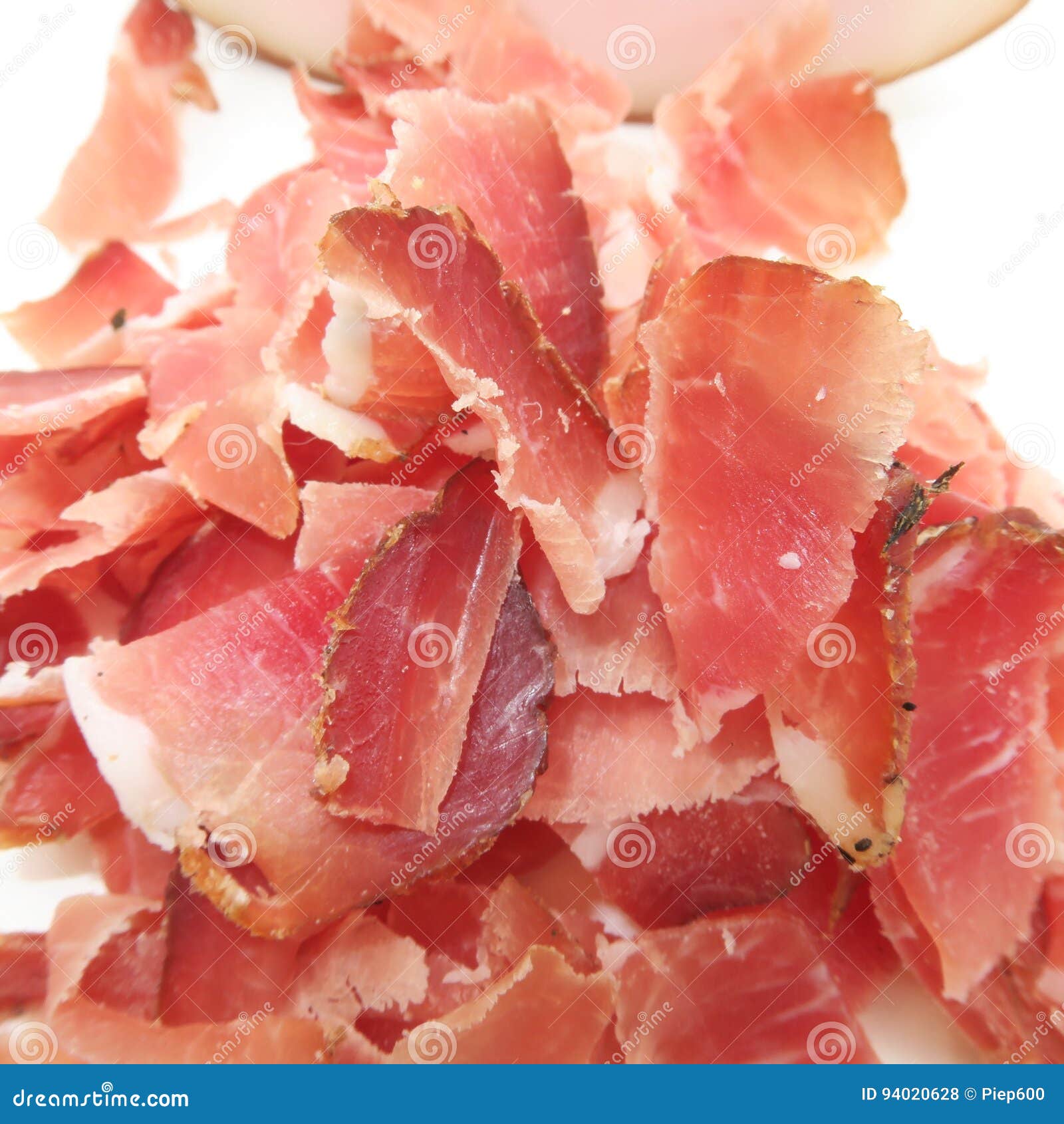Shaved farm ham stock photo. Image of meats, white, slice - 94020628