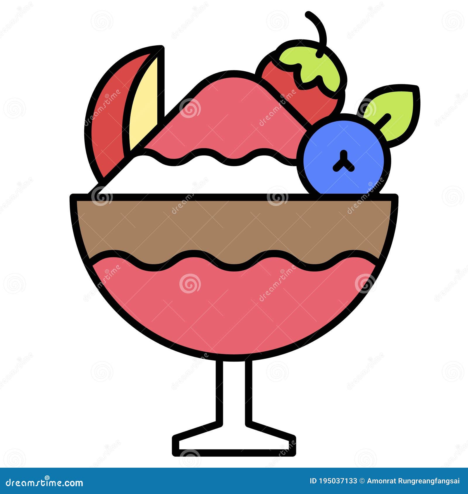 Shaved Ice Icon, Summer Vacation Related Vector Stock Vector ...
