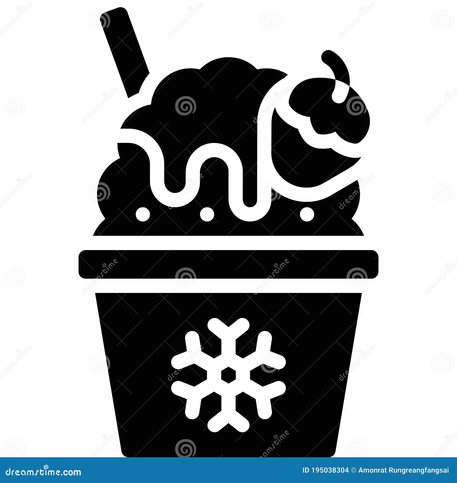 Shaved Ice Icon, Summer Vacation Related Vector Stock Vector ...