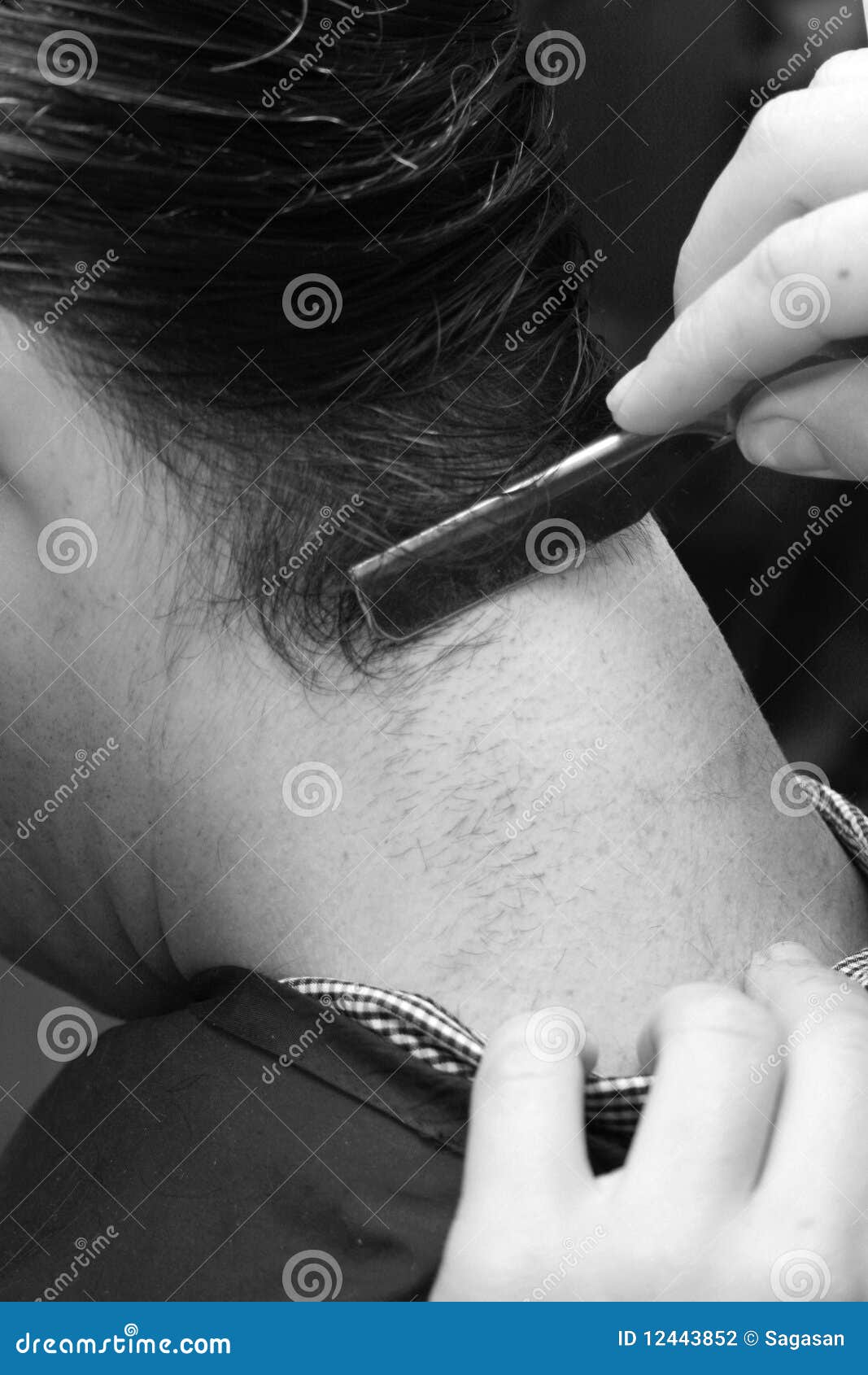 Shaver and neck stock photo. Image of routine, hygiene - 12443852