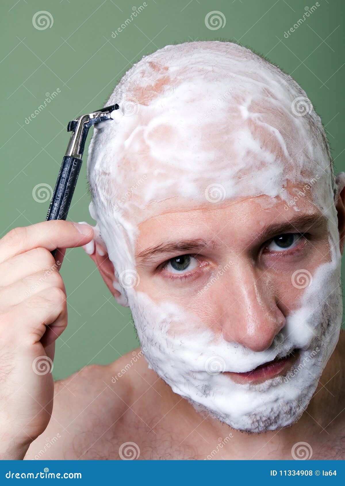 Shaving stock photo. Image of cheek, care, beauty, face - 11334908
