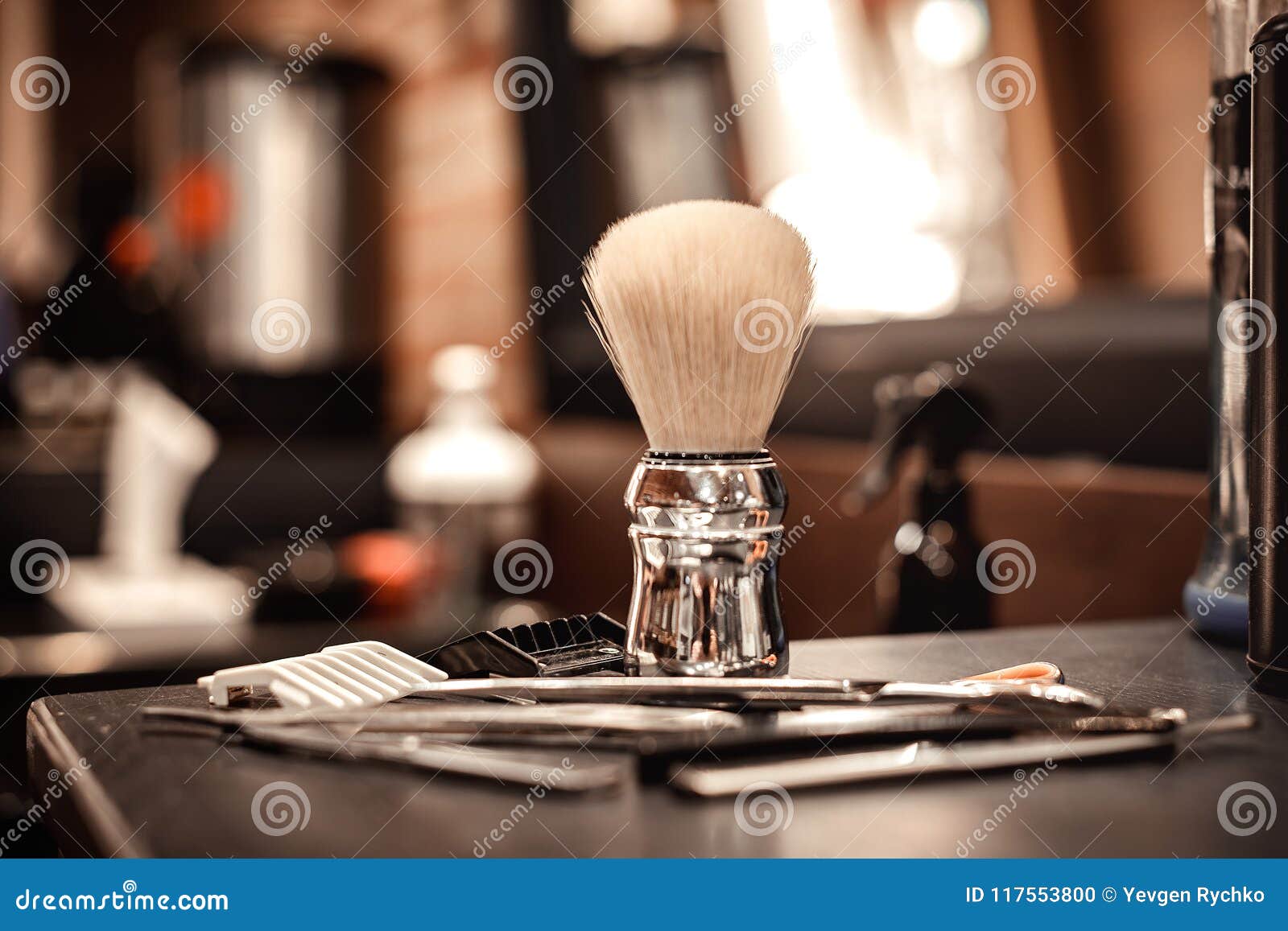 Tools of barber shop stock photo. Image of equipment - 117553800