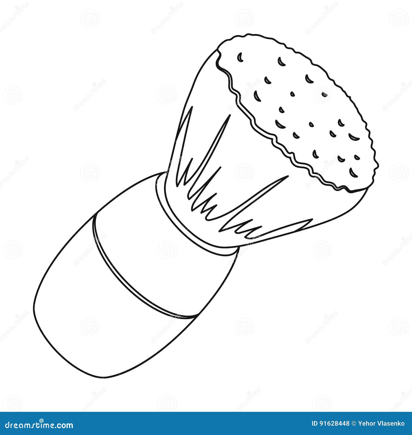 Shaving Brush.Barbershop Single Icon in Outline Style Vector Symbol ... Shaving Brush.Barbershop Single Icon in Outline Style Vector Symbol ...
