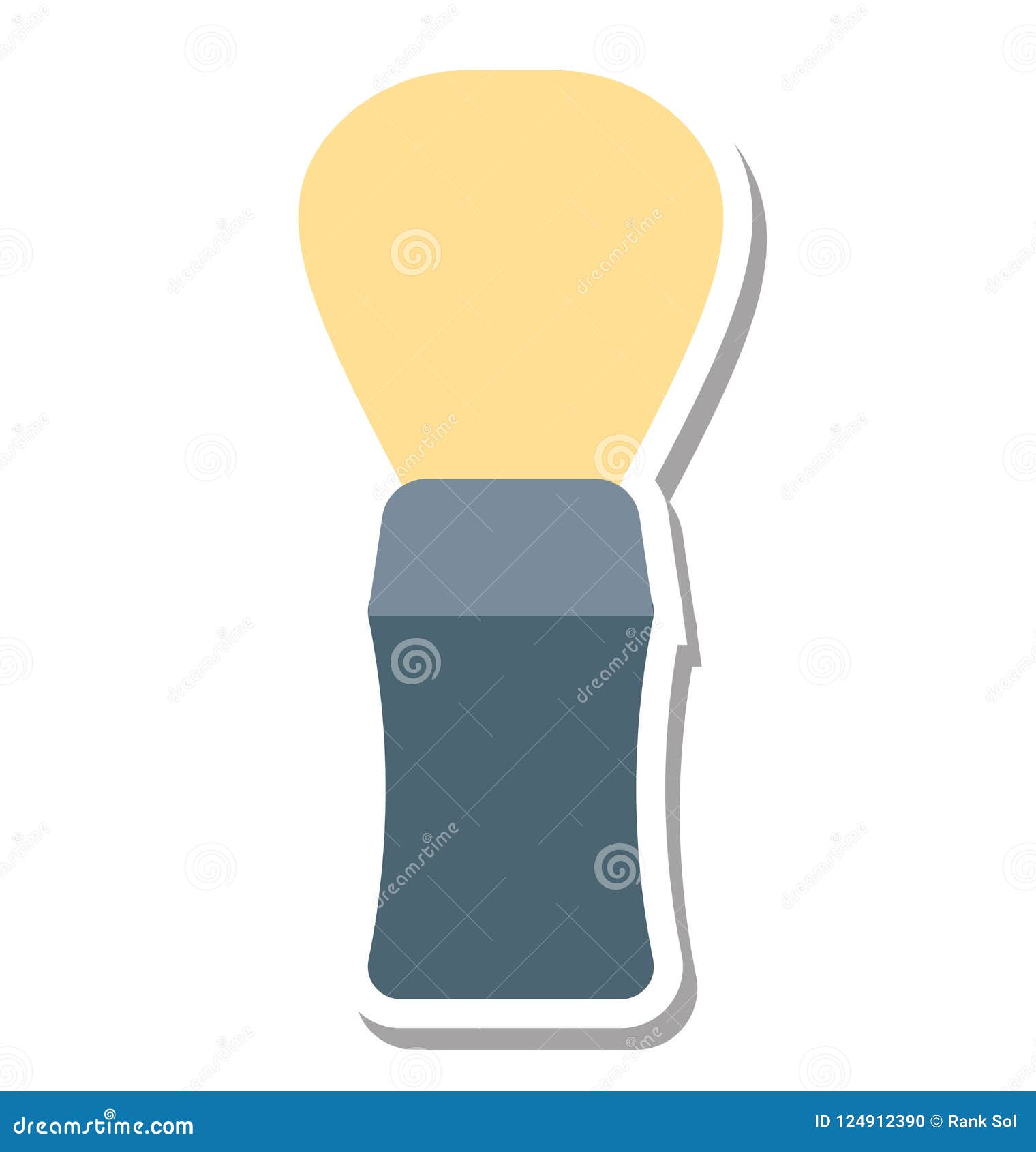 Shaving Brush Isolated Vector Icon Editable Special for Beauty and Spa ...