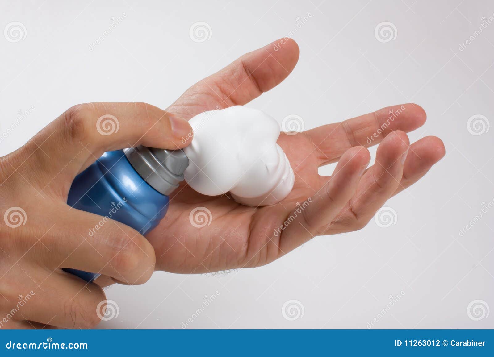 Shaving foam on the palm stock photo. Image of hygiene - 11263012