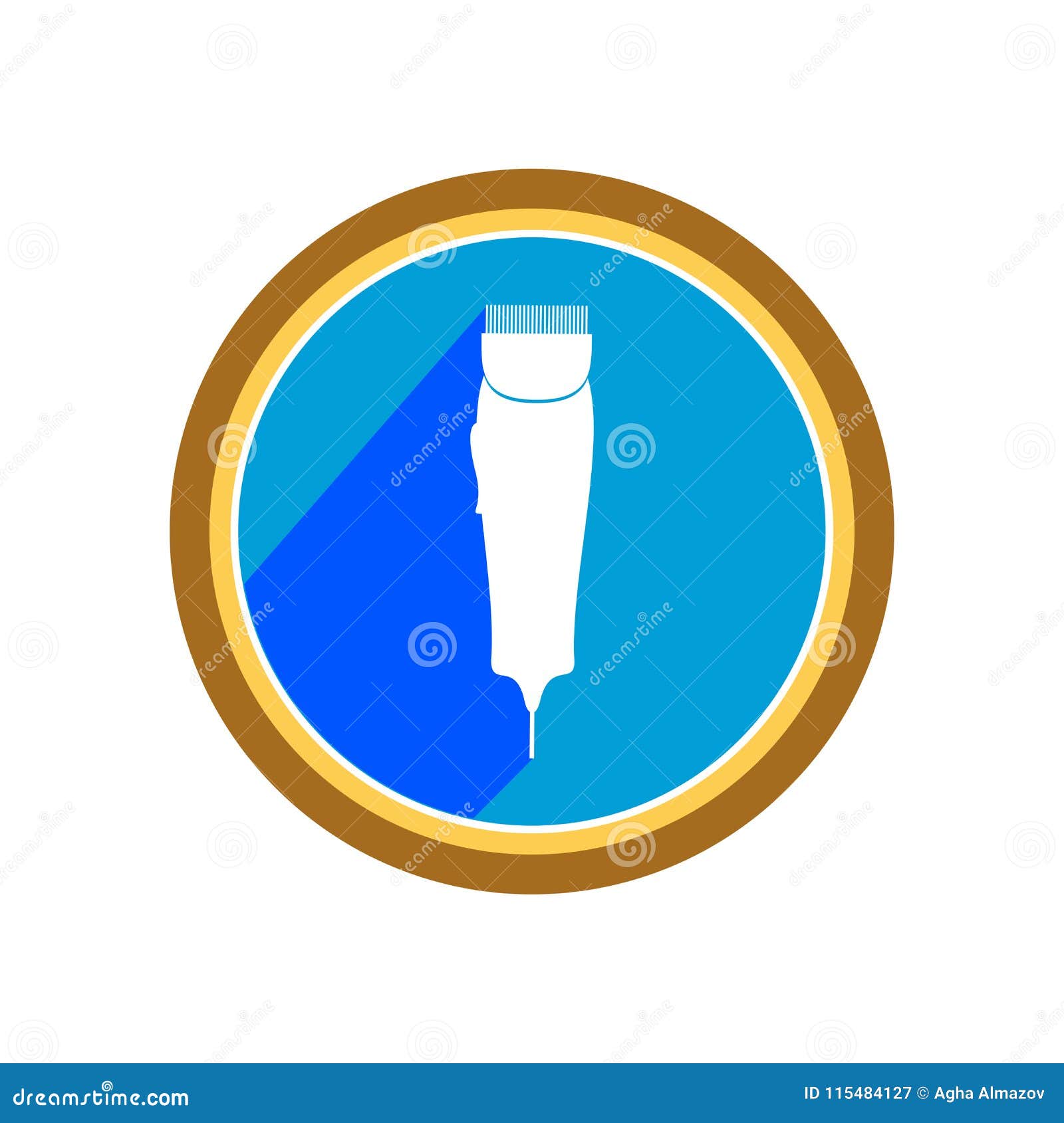 Shaving Machine Icon. Vector Illustration Stock Illustration ...