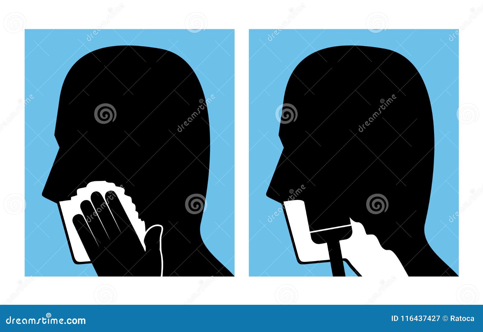 Shaving man face icons stock vector. Illustration of instructions ...