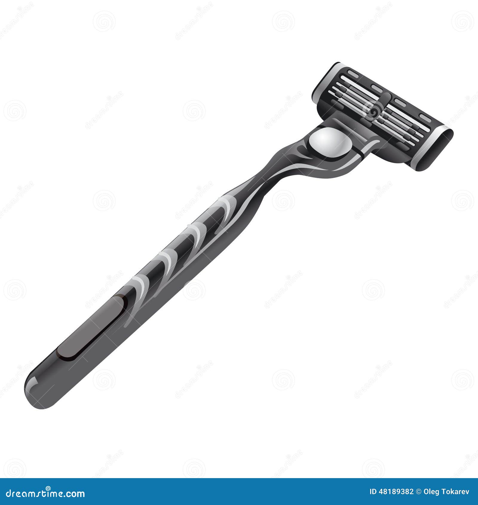 Shaving Razor Mockup Set, Vector Realistic Illustration | CartoonDealer ...