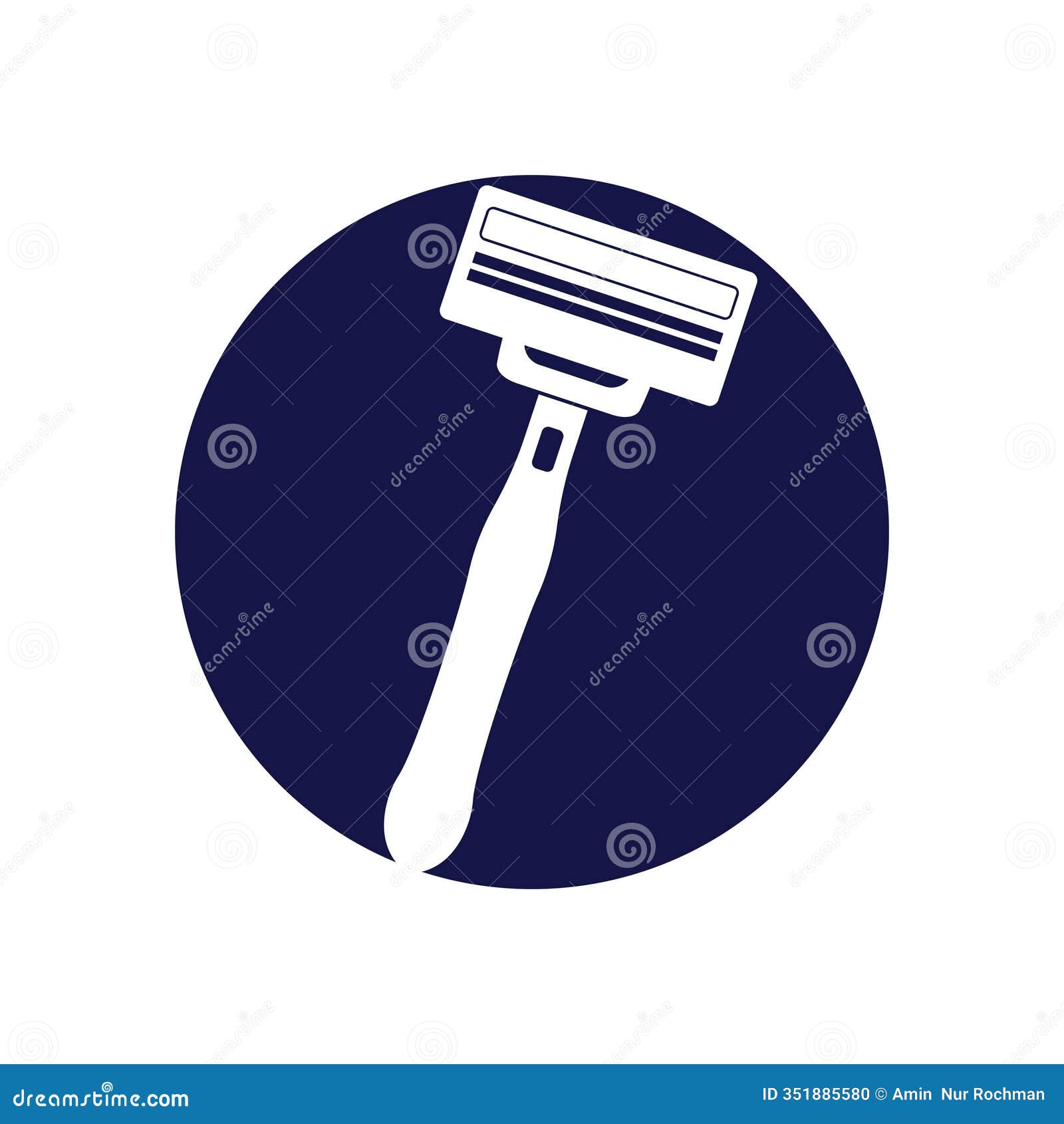 Shaving Razor Icon Logo Vector Stock Illustration - Illustration of ...
