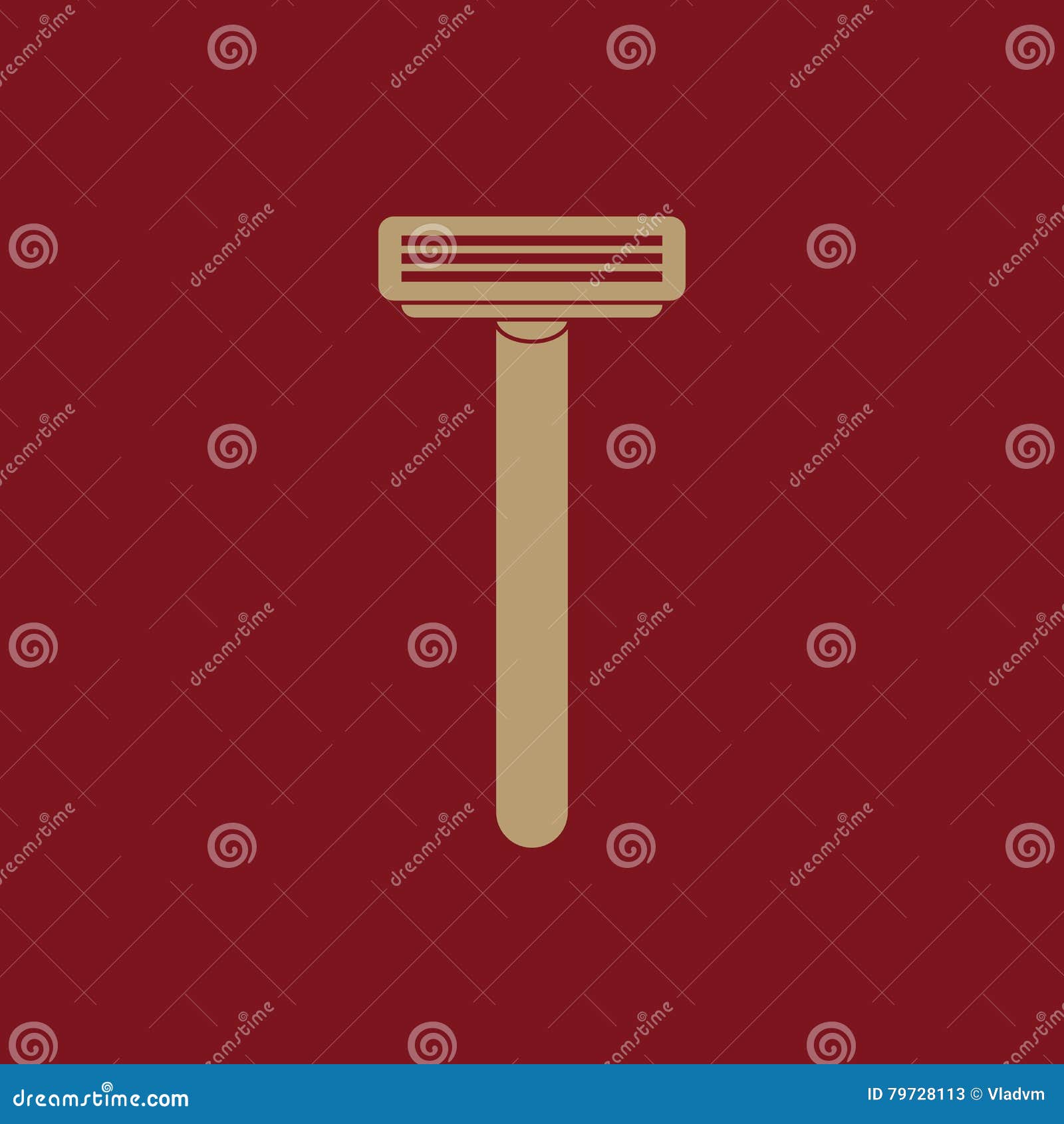 The Shaving Razor Icon. Shaver Symbol Stock Vector - Illustration of ...