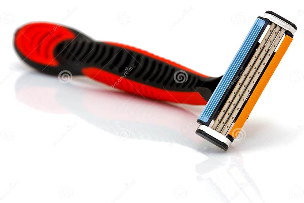 Shaving Razor Isolated on a White Background Stock Image - Image of ...