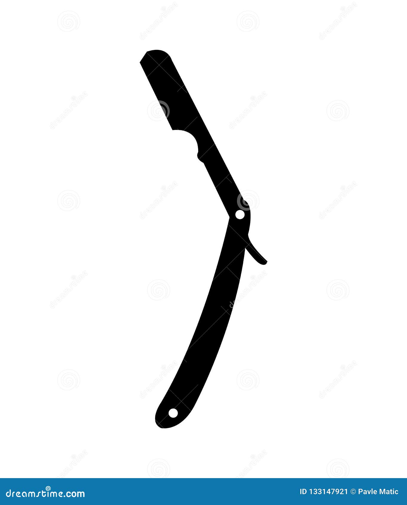 Shaving Razor Isolated on White Background Stock Vector - Illustration ...