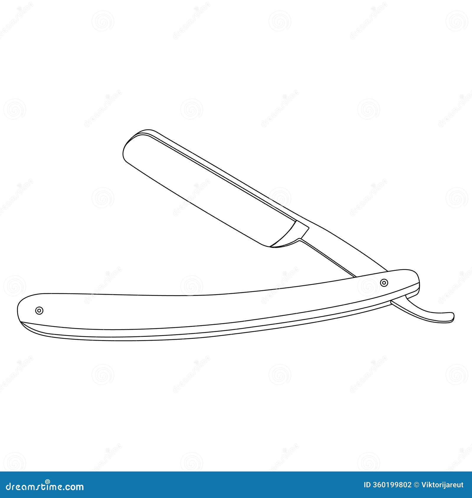 Shaving Razor Outline Drawing Stock Vector - Illustration of shaving ...