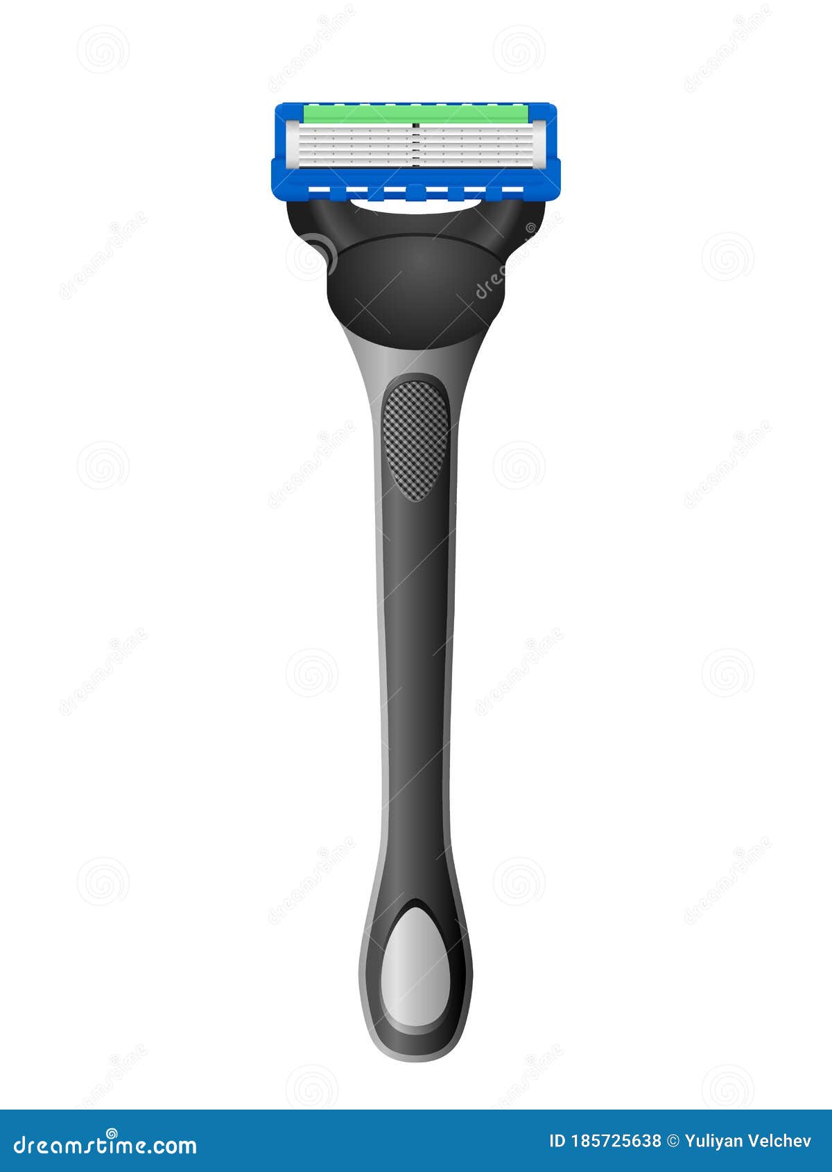 Shaving Razor Mockup Set, Vector Realistic Illustration | CartoonDealer ...