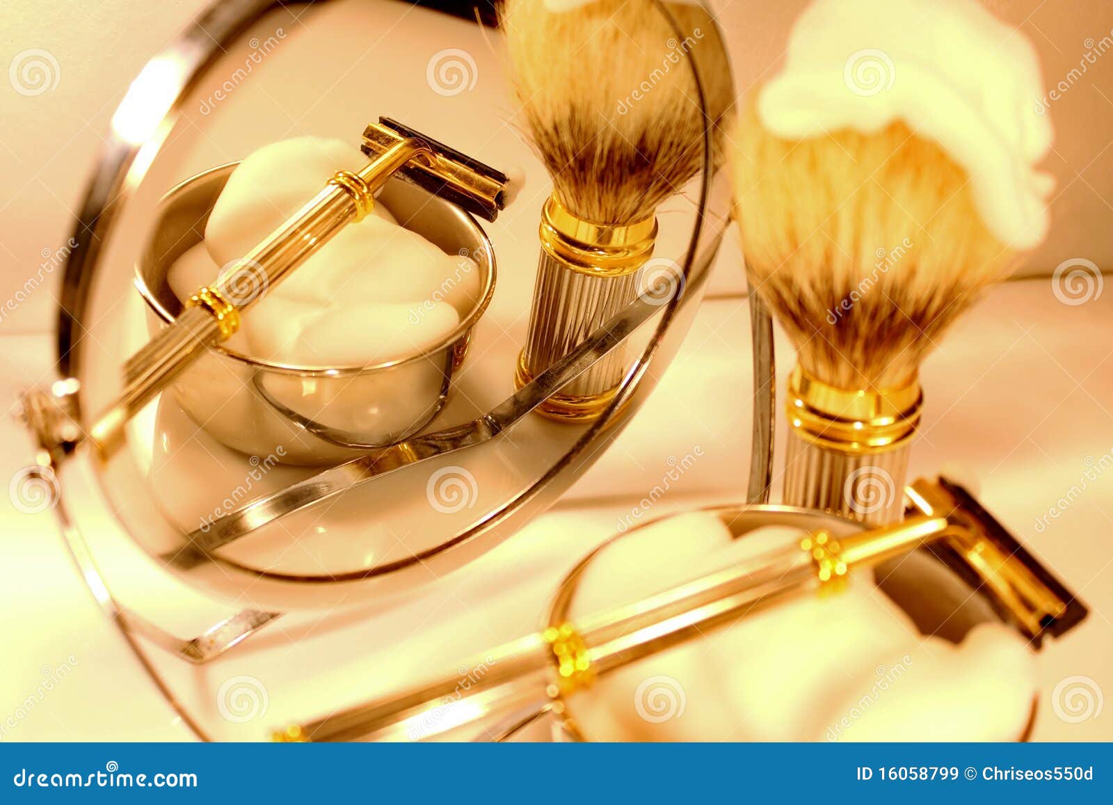 Shaving set stock image. Image of personal, bristles - 16058799