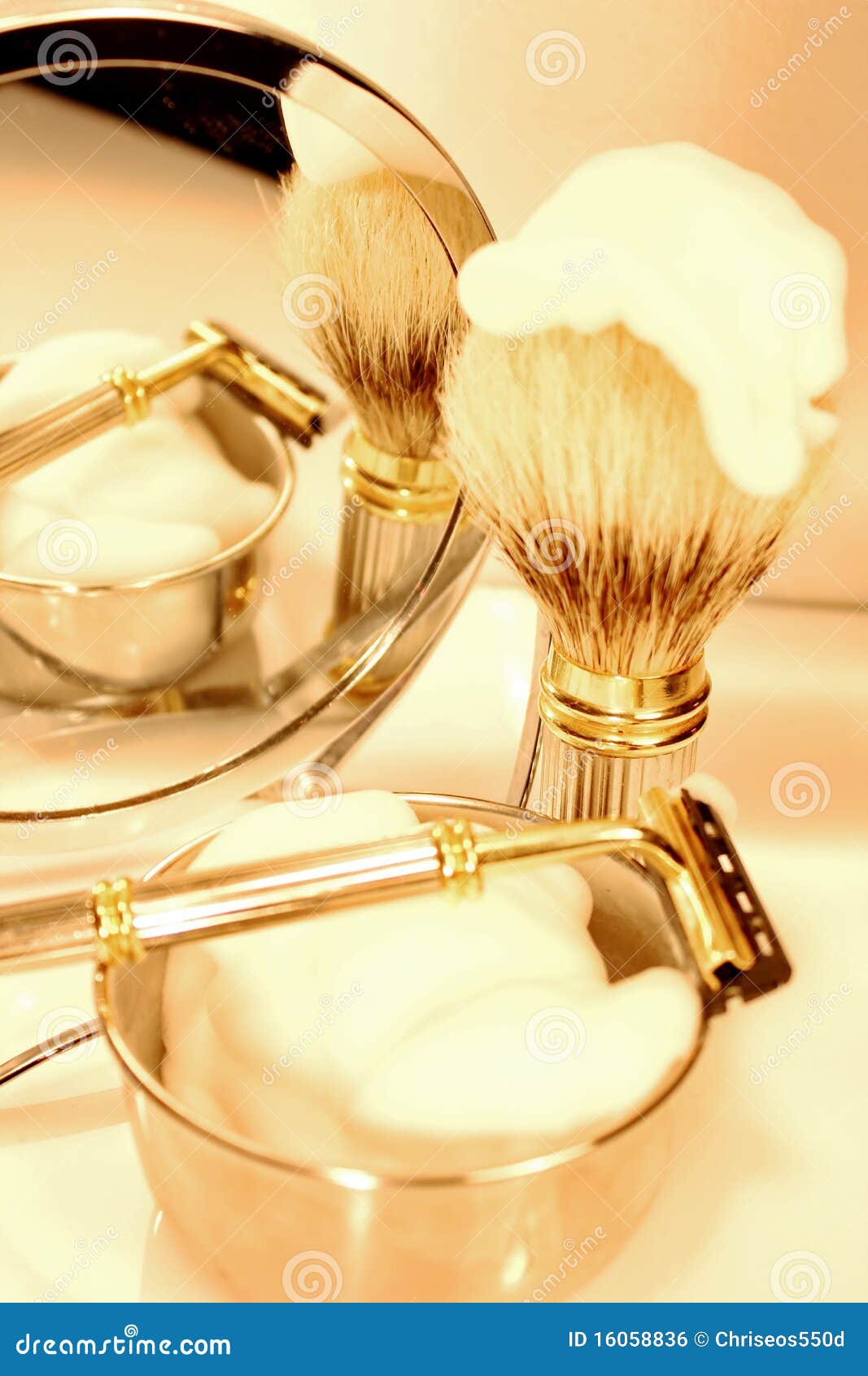 Shaving set stock photo. Image of barber, metal, aftershave - 16058836