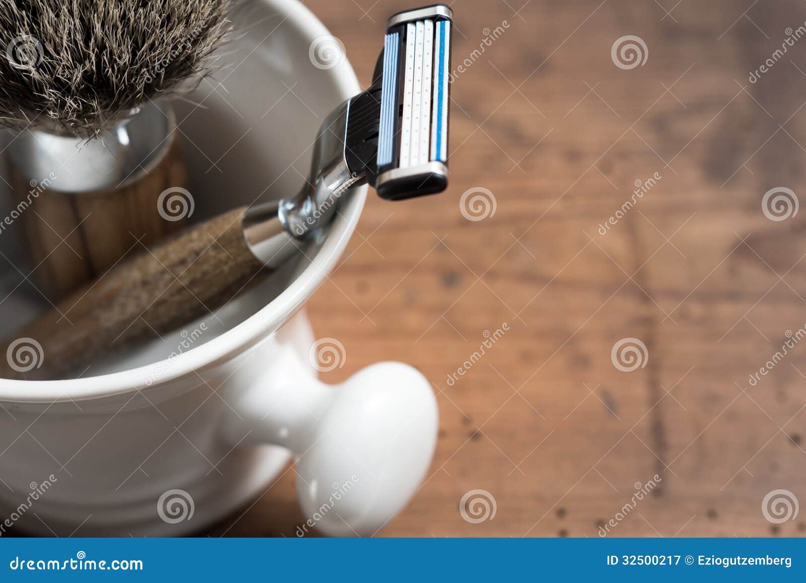 Shaving Tool stock image. Image of utensils, razor, wooden - 32500217