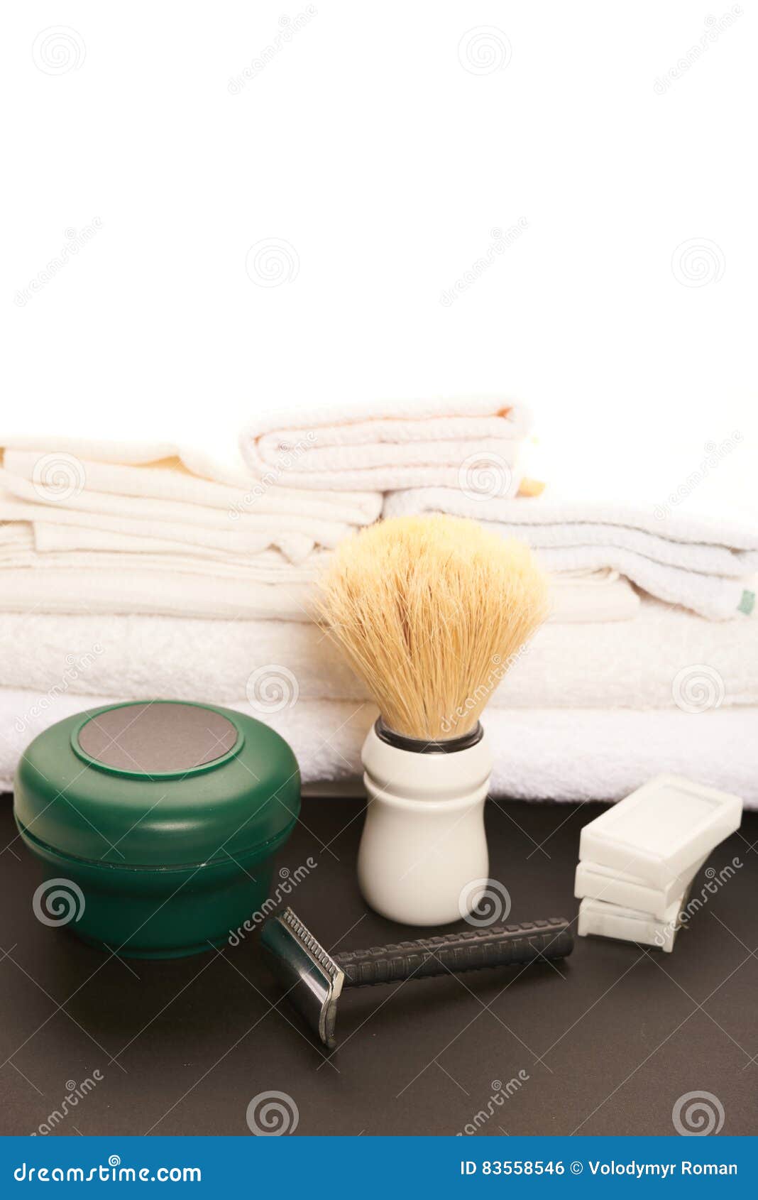 Shaving tools on a table stock photo. Image of care, copy - 83558546