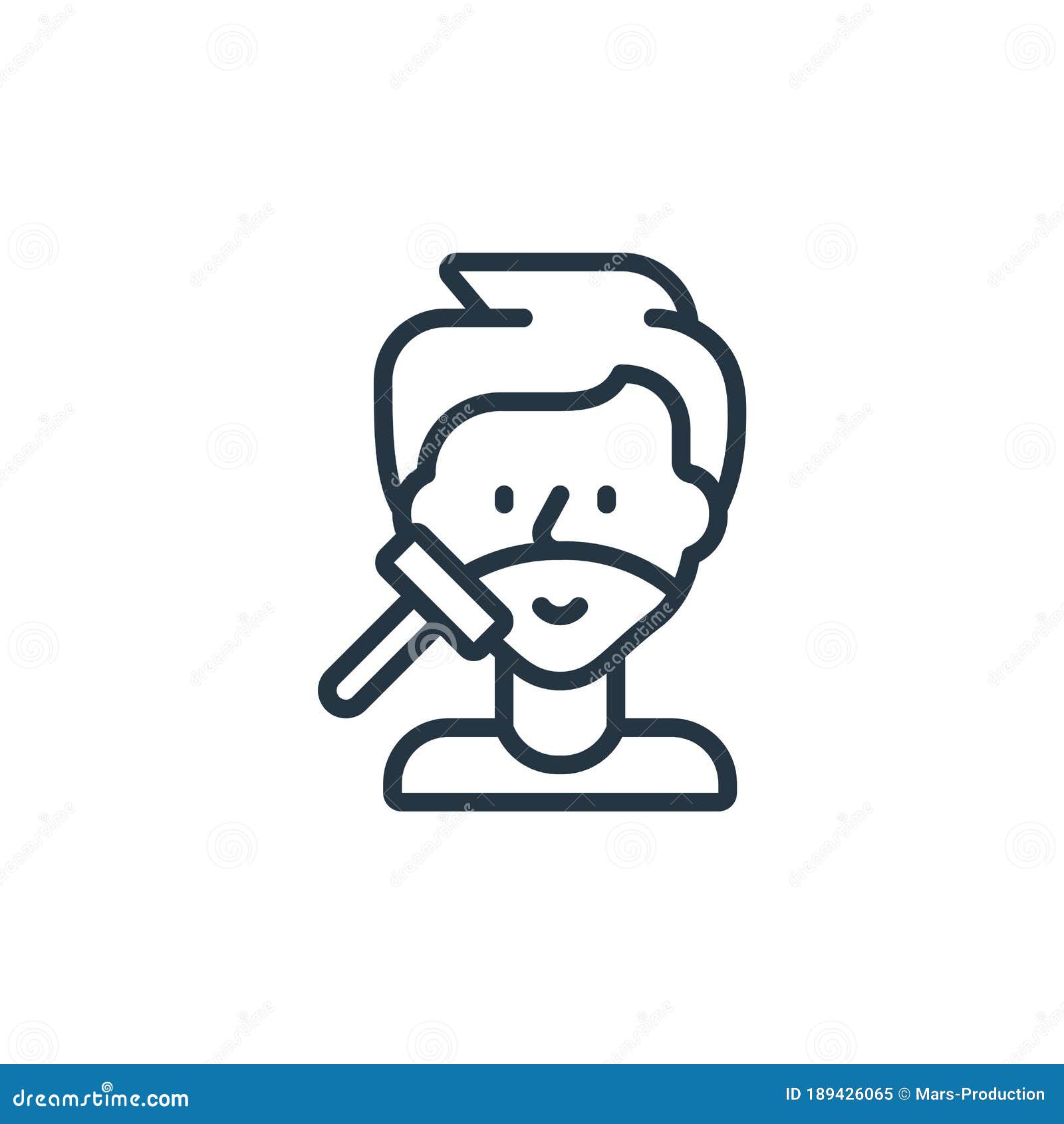 Shaving Man. Vector Simple. Shaving Foam. Stickman No Face Clipart ...