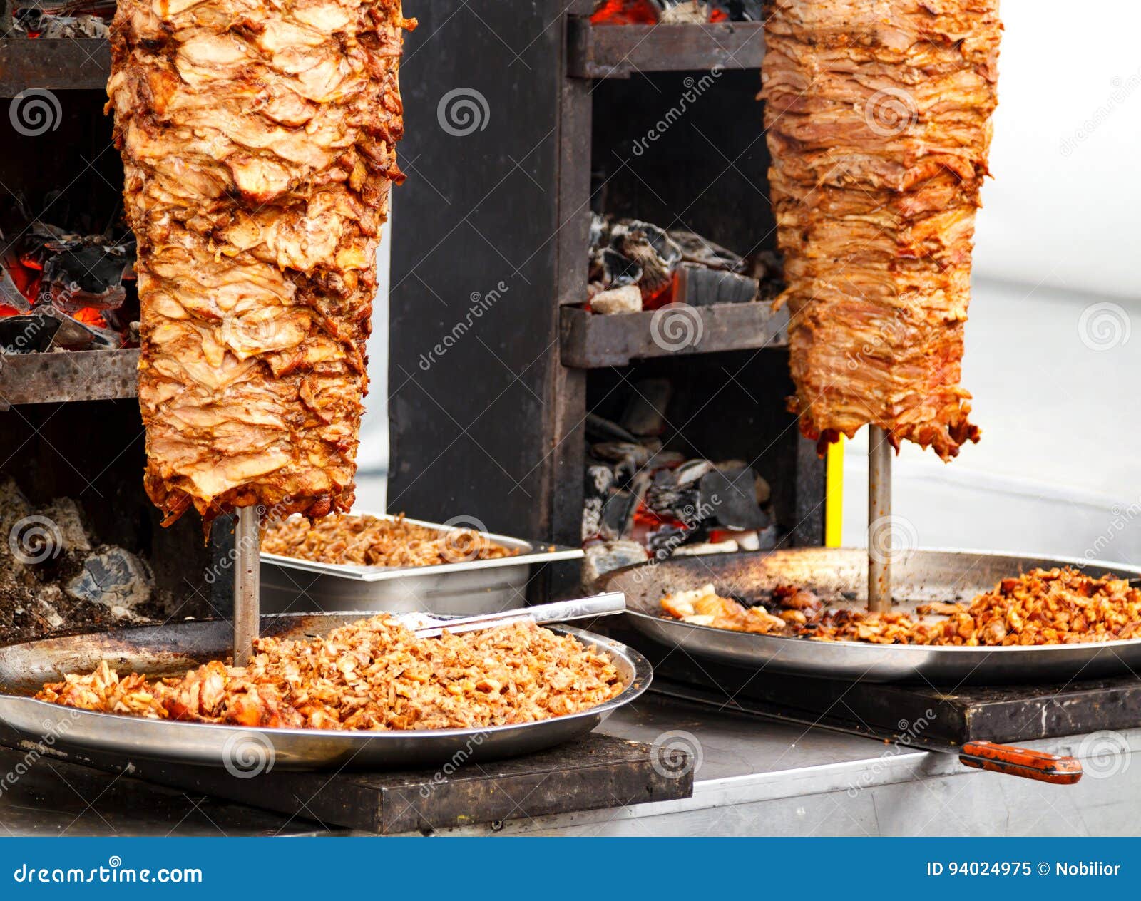 Shawarma stock image. Image of fire, beef, chicken, gyros - 94024975