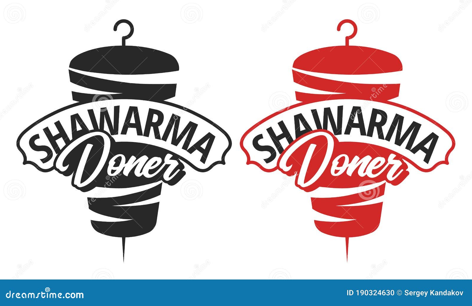 Shawarma Doner Logo Template Vector Stock Vector - Illustration of ...