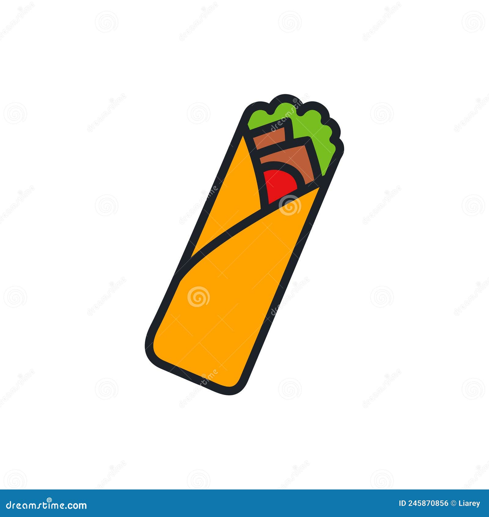 Shawarma Icon. Line Simple Icon For Templates, Web Design And ... Shawarma Icon. Line Simple Icon For Templates, Web Design And ...