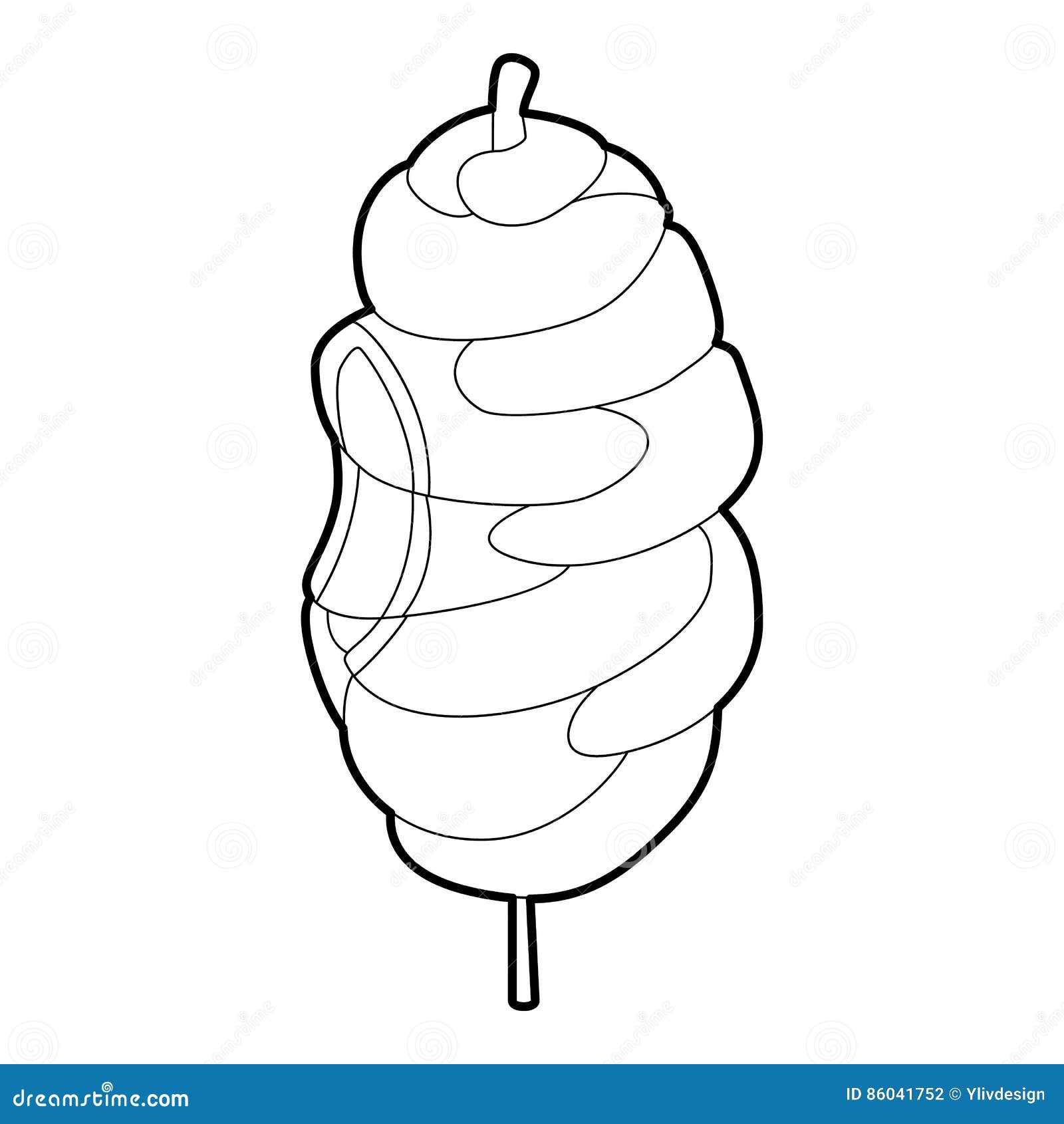 Shawarma Icon, Outline Style Stock Vector - Illustration of restaurant ...