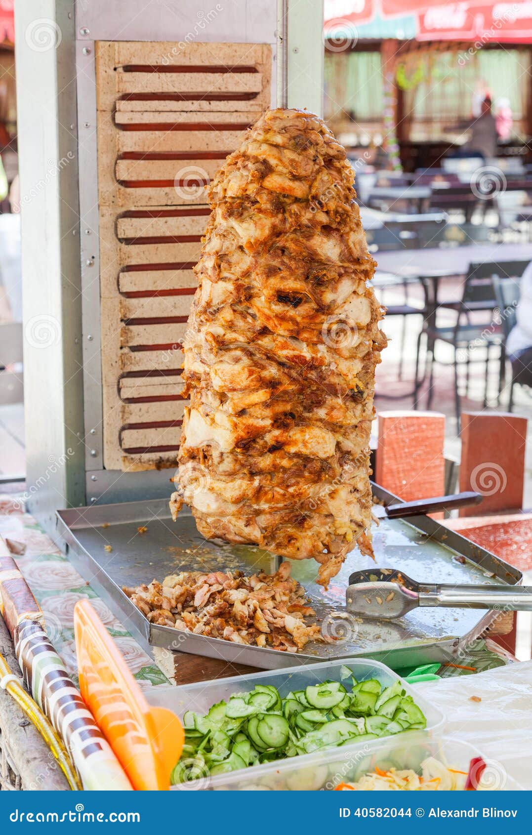 Shawarma is One of the Most Popular Fast Food Dish Stock Photo - Image ...