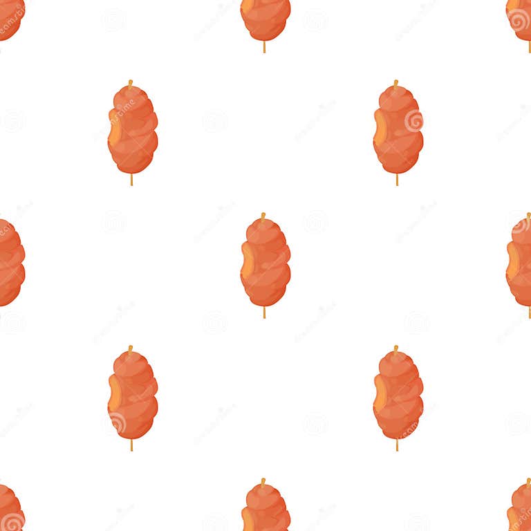 Shawarma Pattern Seamless Vector Stock Vector - Illustration of doner ...