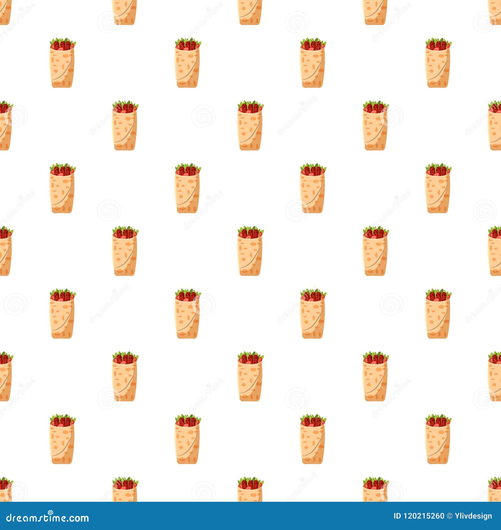 Shawarma pattern stock vector. Illustration of lebanese - 120215260