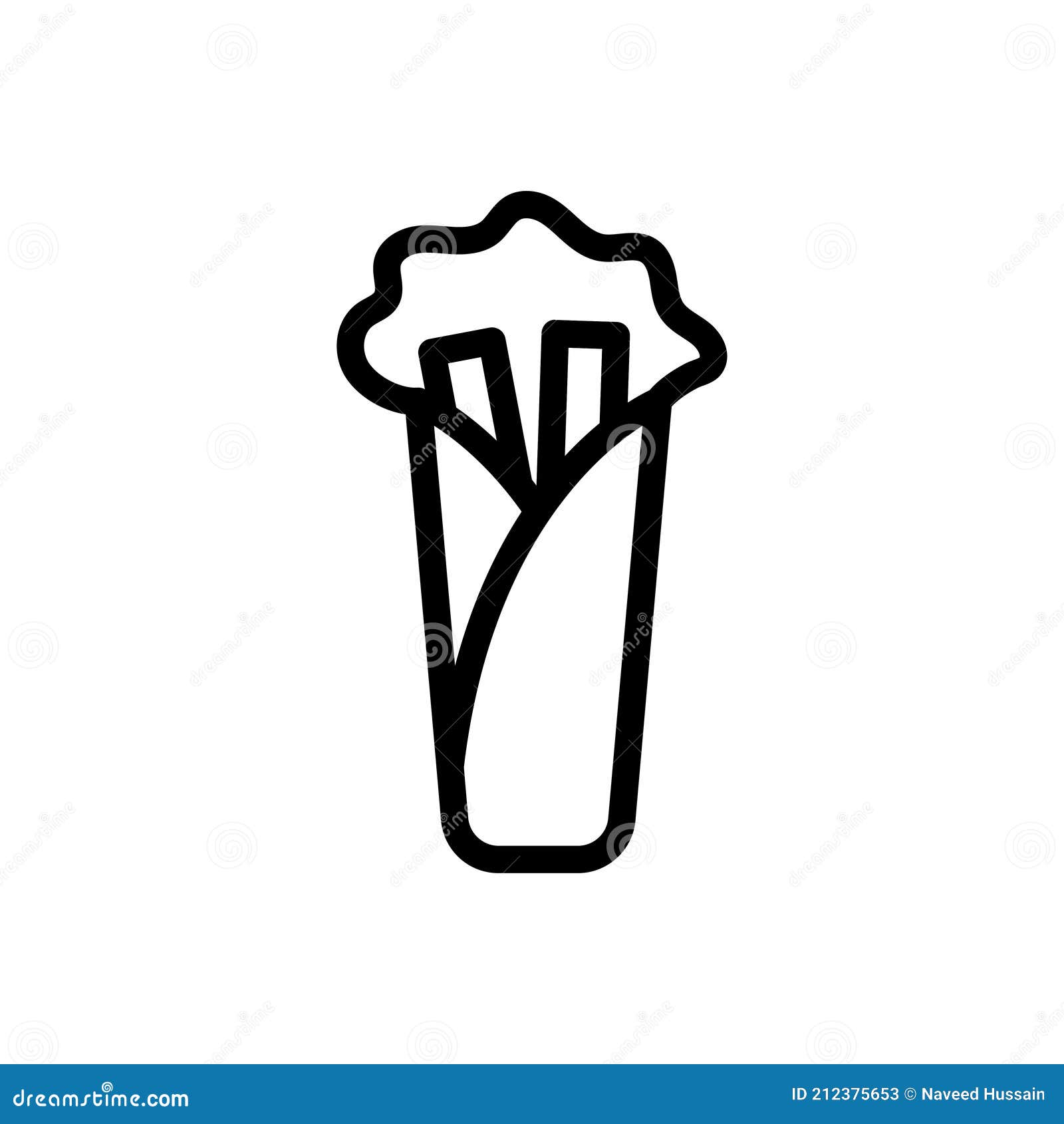 Shawarma stock vector. Illustration of logo, roll, delicious - 212375653