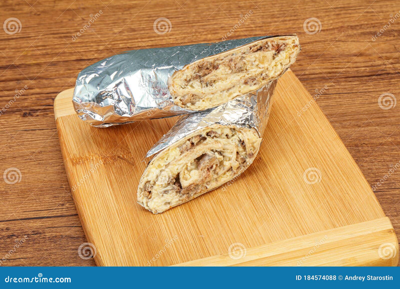 Shawarma with Tuna Fish and Cheese Stock Photo - Image of bread ...