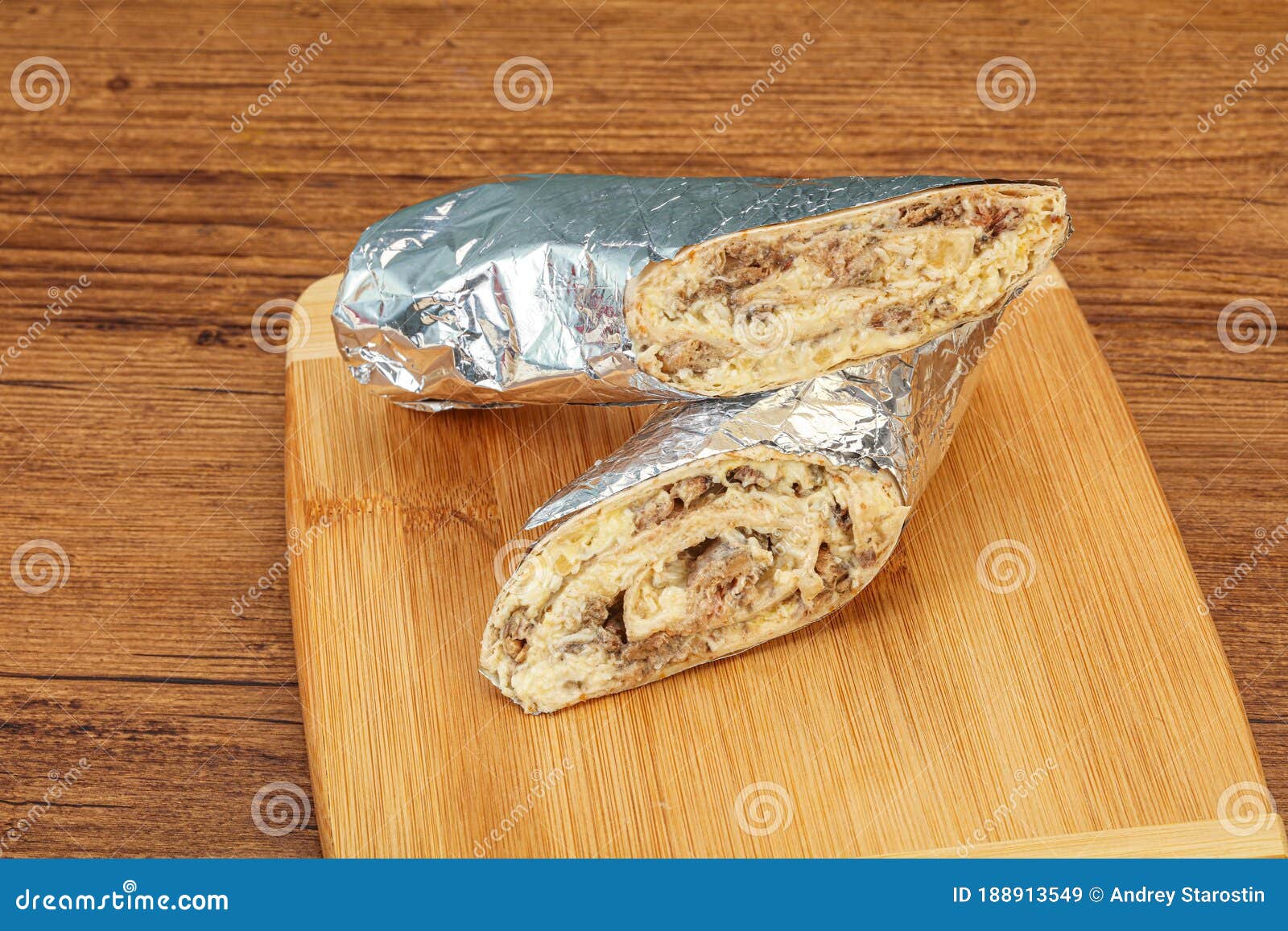 Shawarma with Tuna Fish and Cheese Stock Image - Image of snack ...
