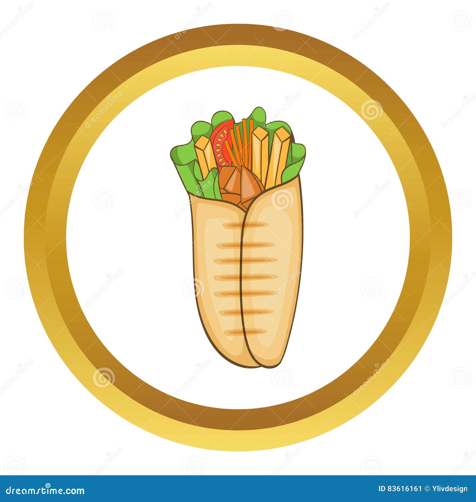 Shawarma Vector Emblem | CartoonDealer.com #169844132