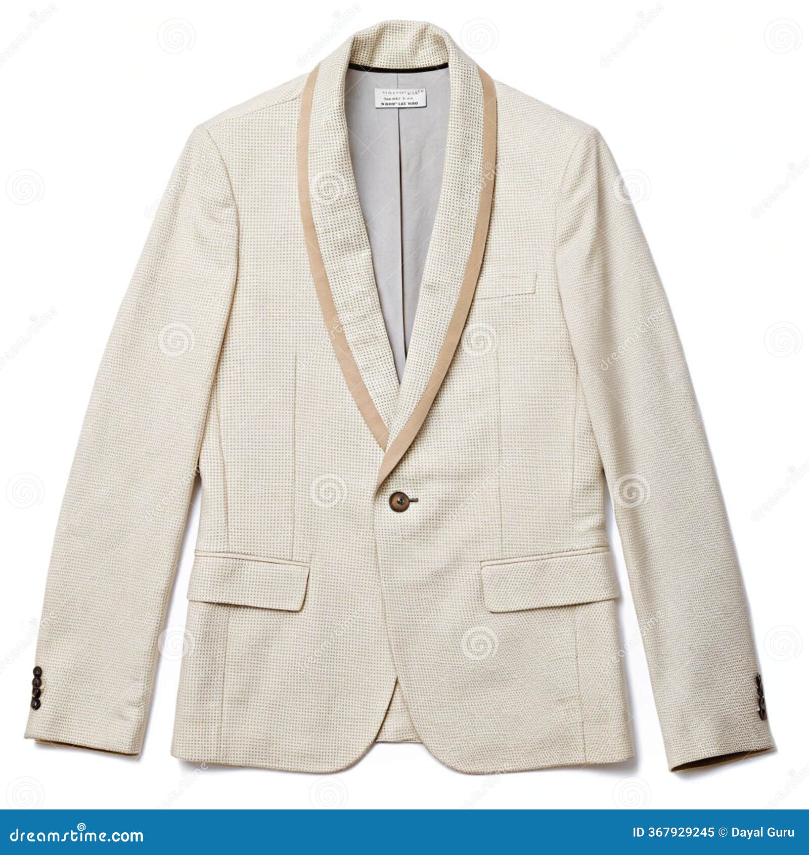 Shawl Collar Blazer Technical Fashion Illustration. Double Breasted ...