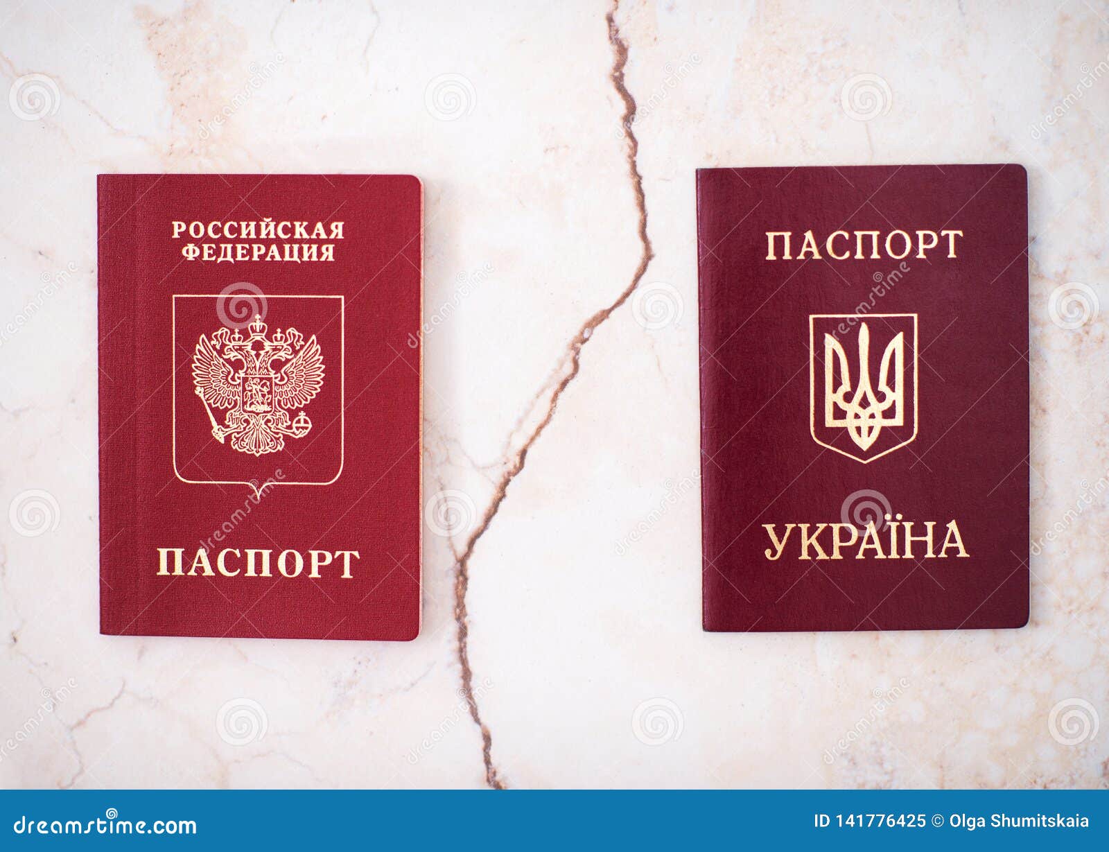 Shchelkovo Russian Federation Mar 09 2019 Two Foreign Passports Of