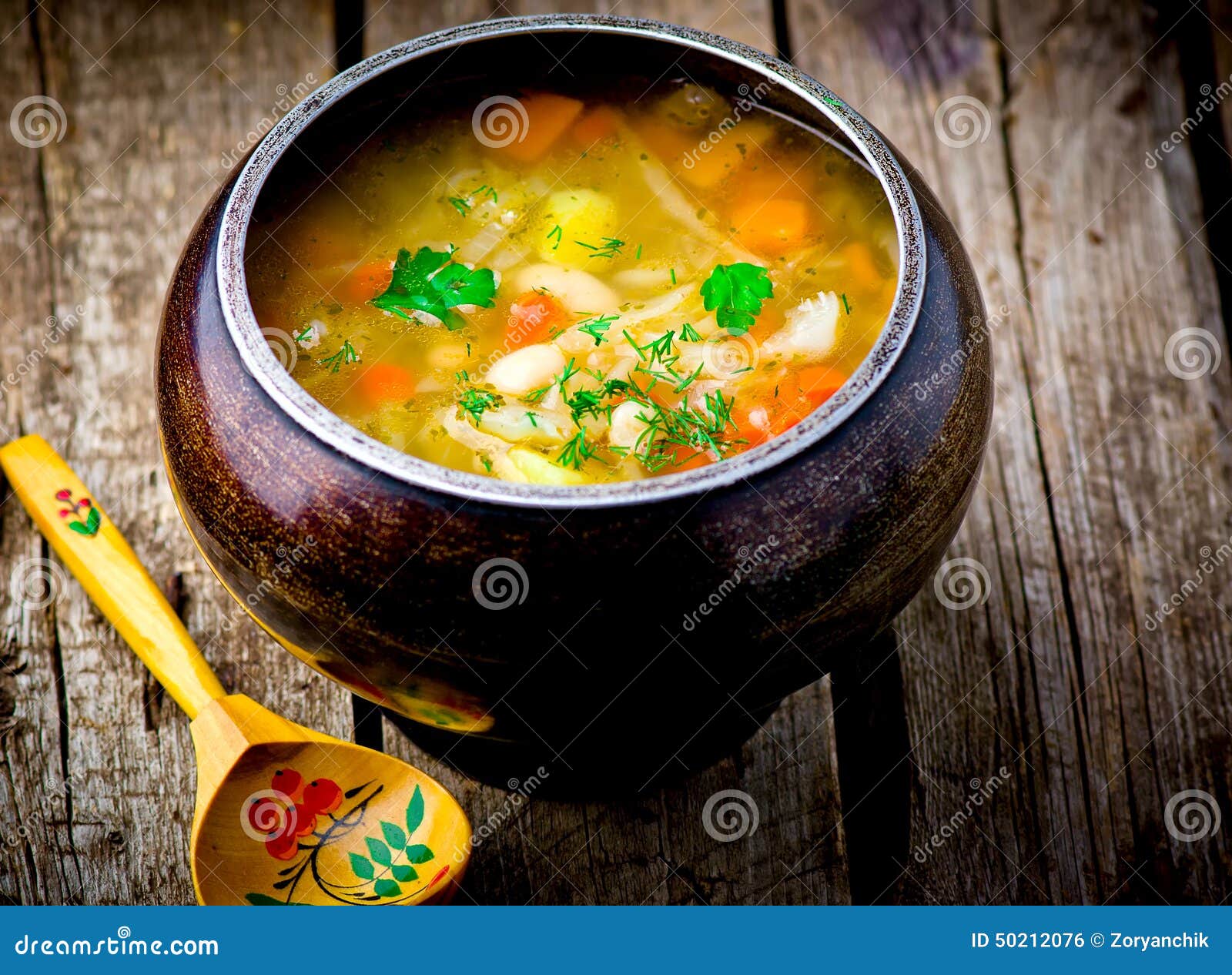 Shchi, Traditional Russian Soup from Cabbage. Stock Photo - Image of ...